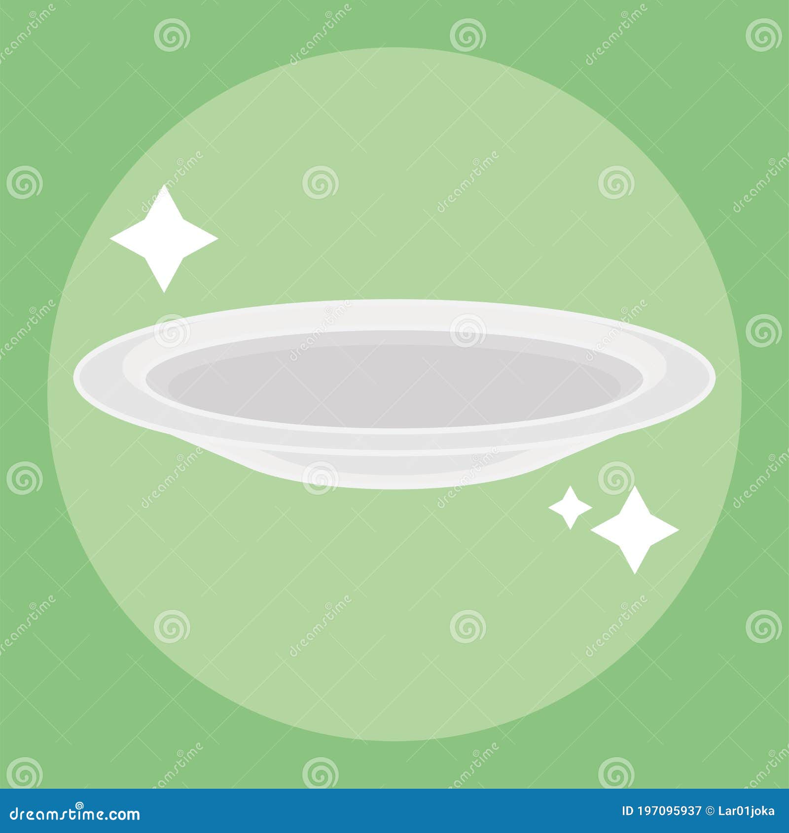 Isolated clean plate icon stock vector. Illustration of equipment ...