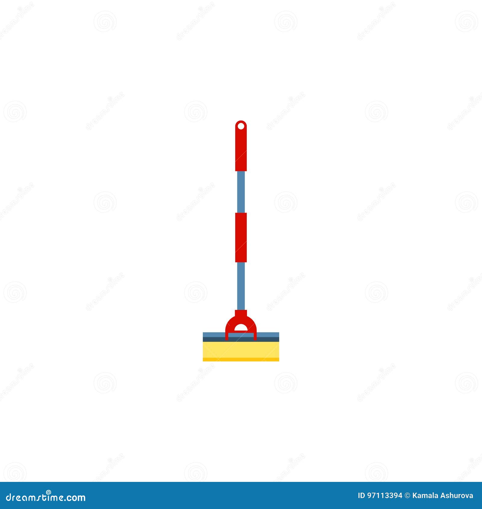 Isolated Cleaner Flat Icon. Sweep Vector Element Can Be Used for Sweep ...