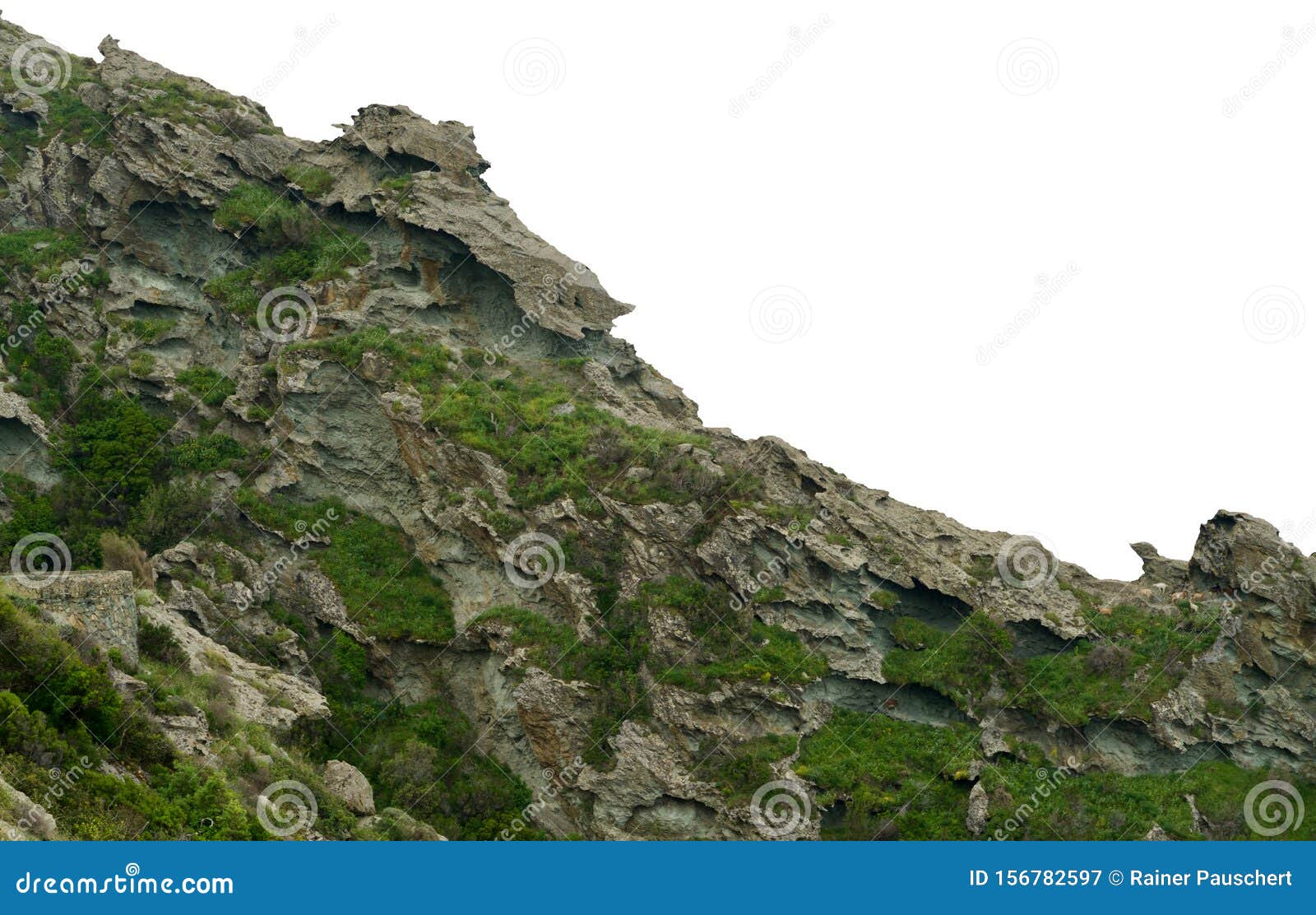 Isolated Cliff, Sloping To the Right Stock Image - Image of adventure ...