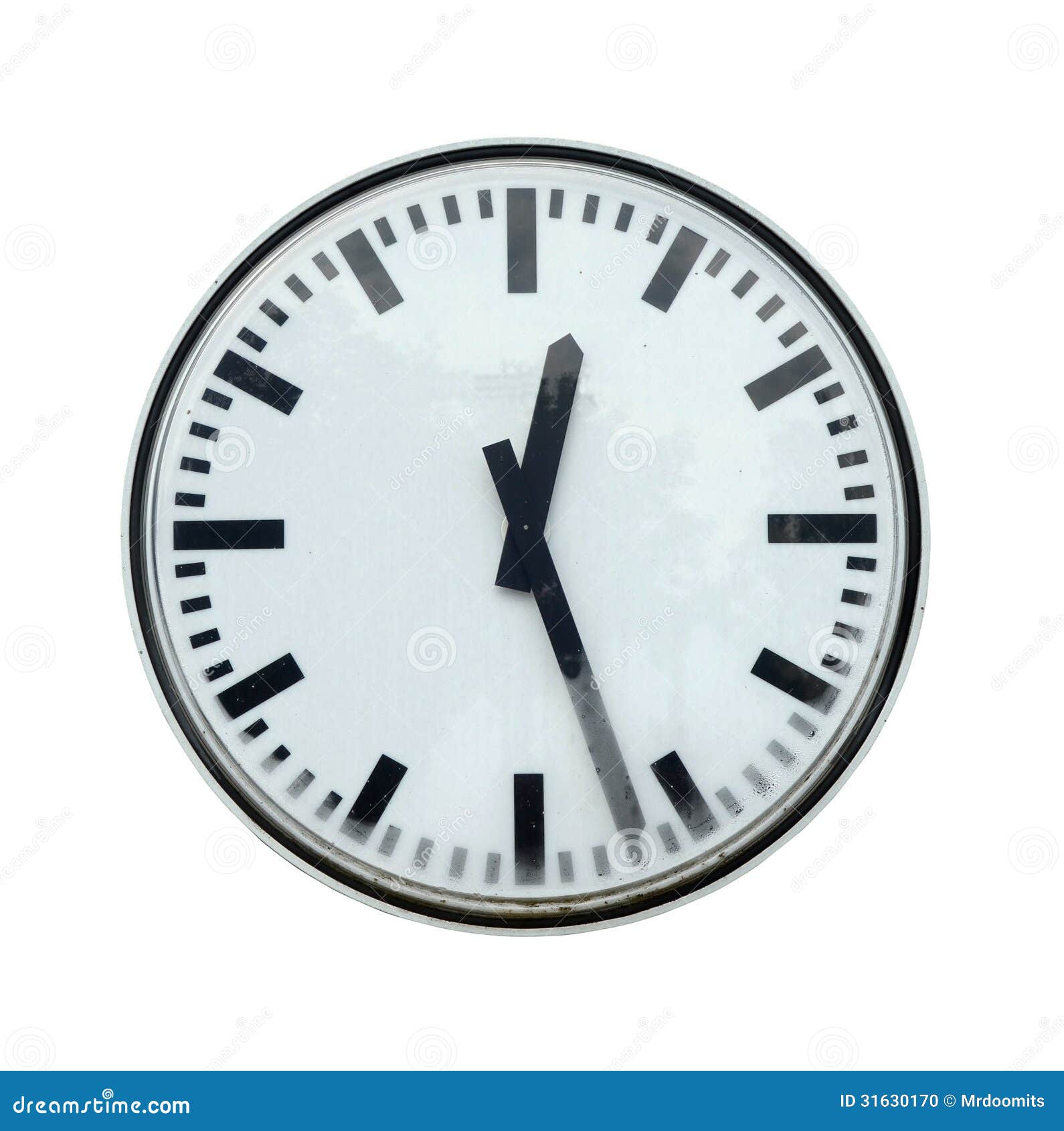 Isolated Clock stock photo. Image of office, minute, black - 31630170
