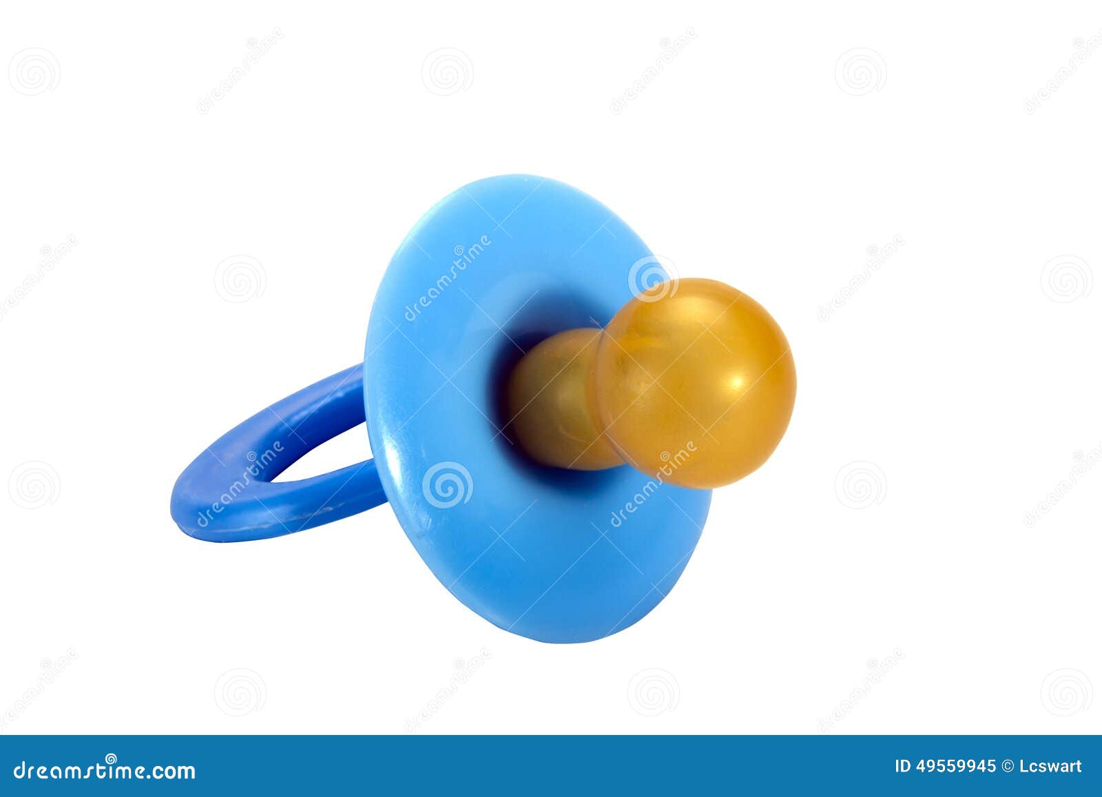 Isolated Close Up of Blue Baby Dummy Stock Image - Image of child ...