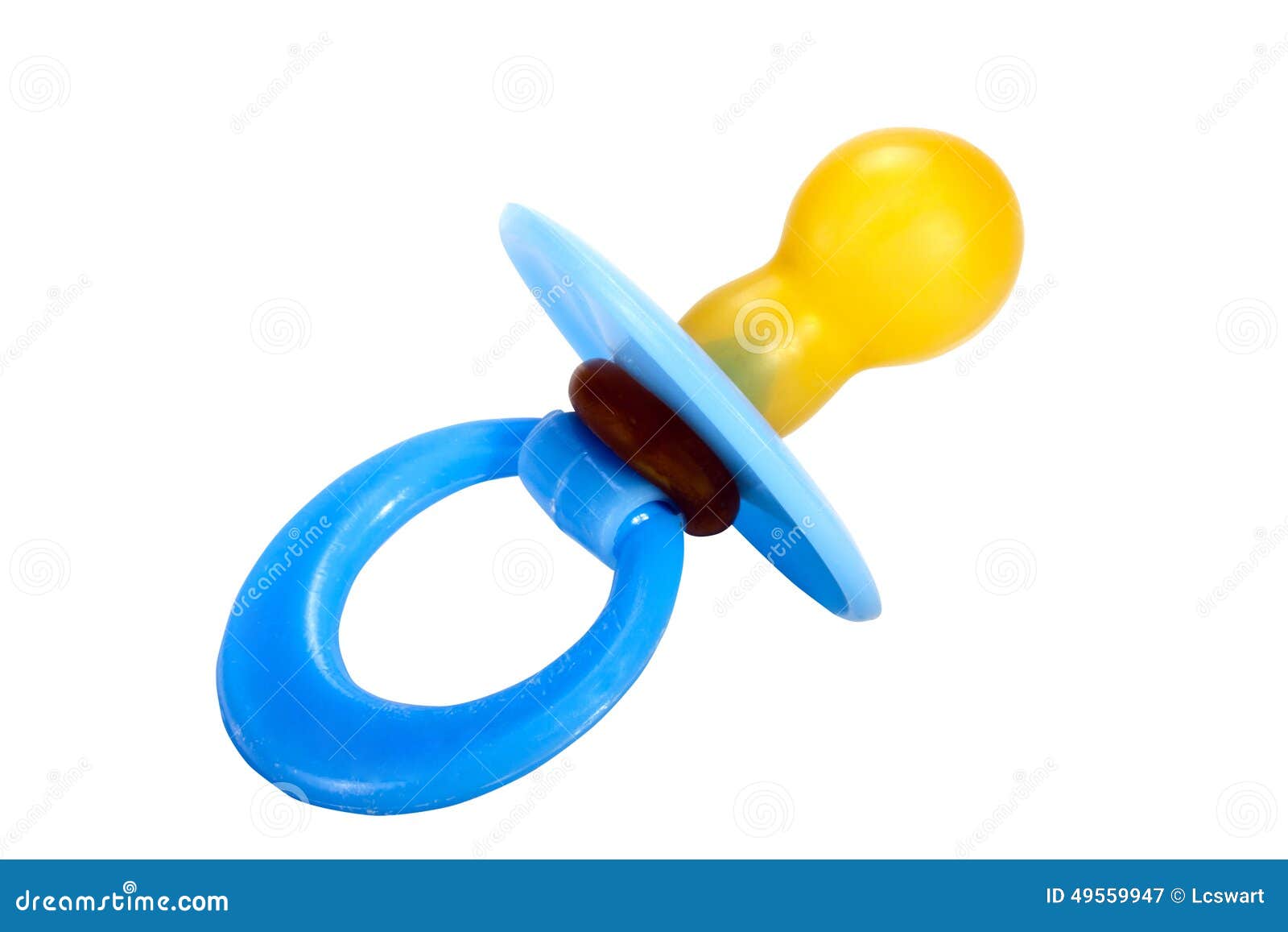 Isolated Close Up of Blue Baby Pacifier Stock Image - Image of isolated ...