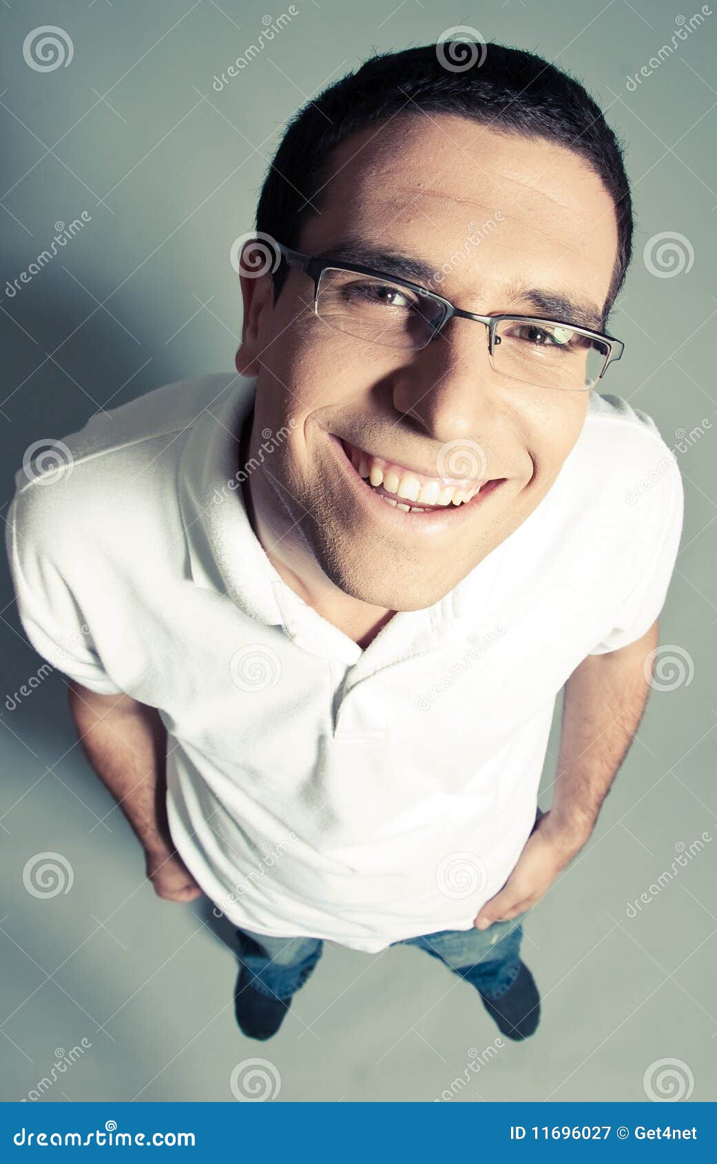 Isolated Close-up of a Cheerful Young Man Stock Image - Image of ...