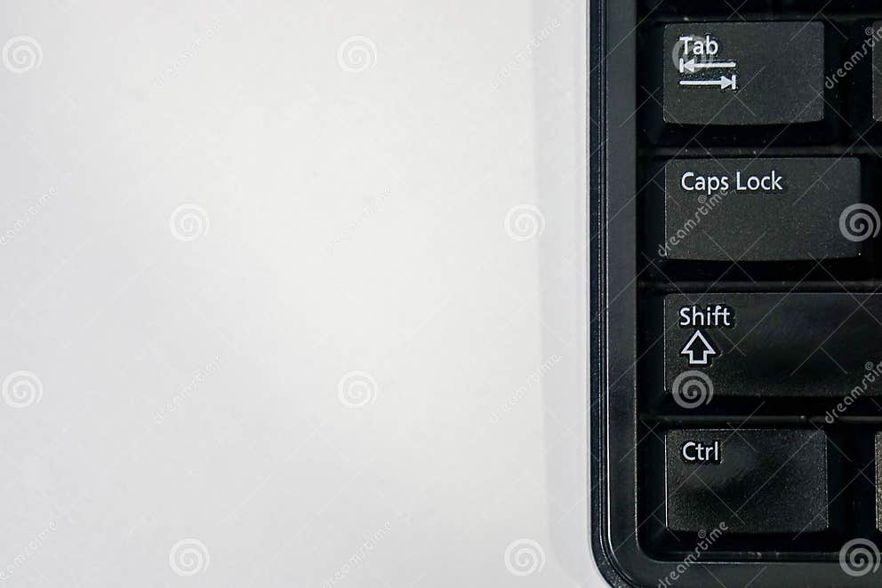 Isolated Close Up Computer Keyboard for Input Message Stock Image ...