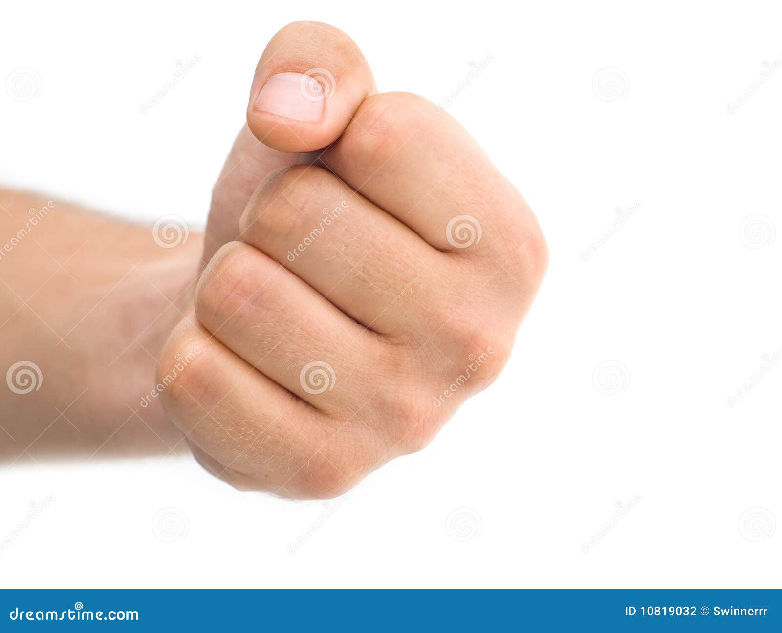Isolated Close Up of Man S Fist Stock Photo - Image of reaching ...