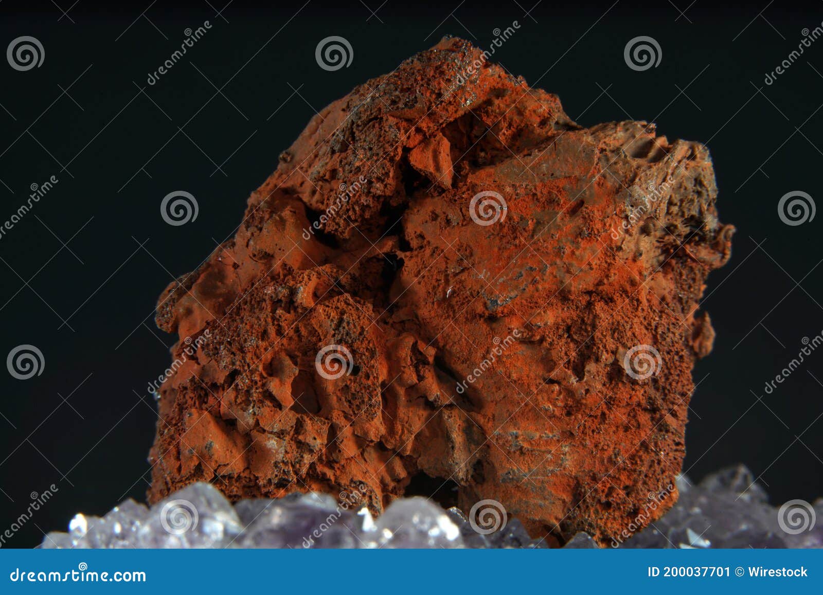 Isolated Closeup Focus Shot of a Mineral Stock Image - Image of erosion ...