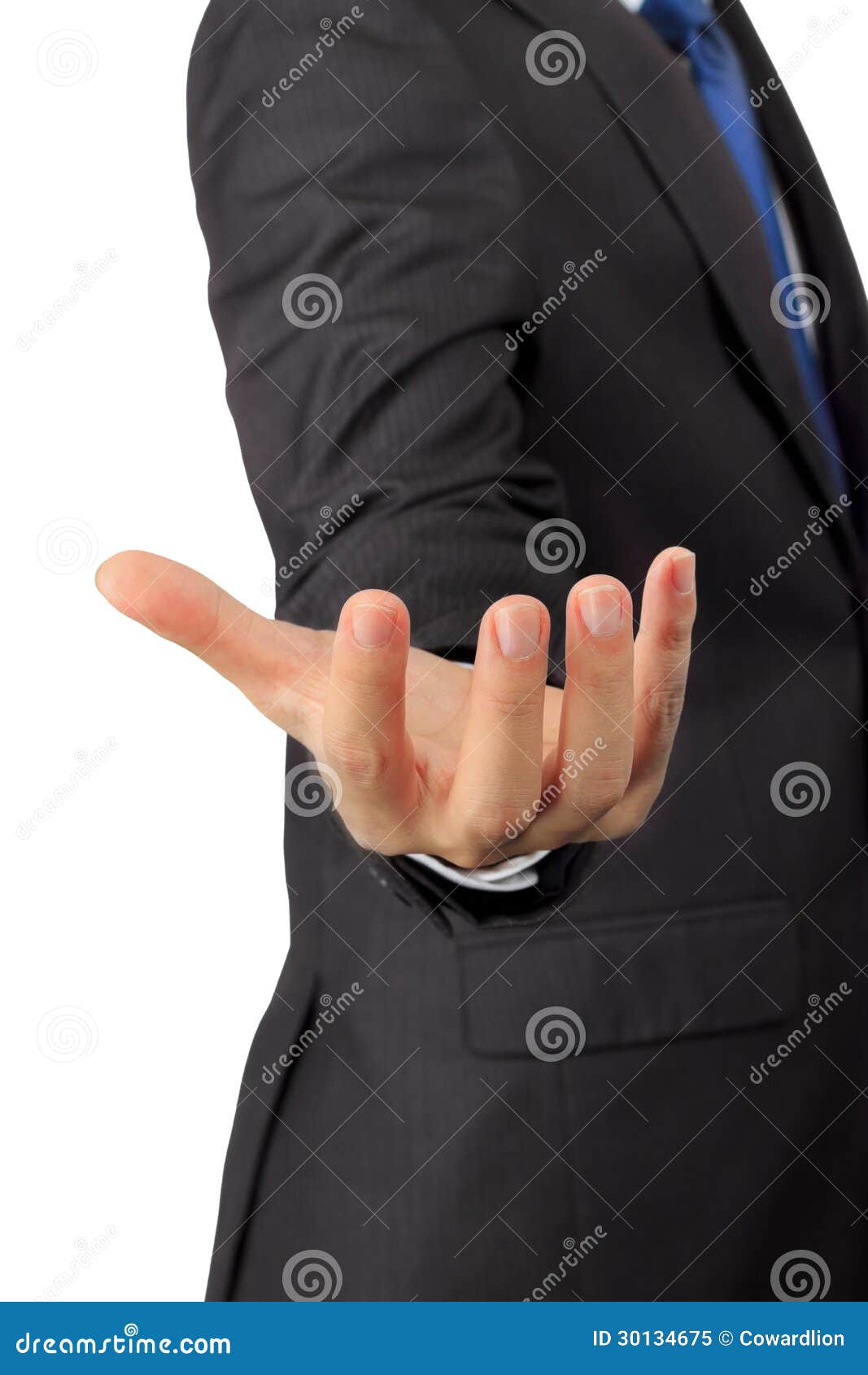 Closeup on a Hand of Business Man with Hold Posture Stock Image - Image ...