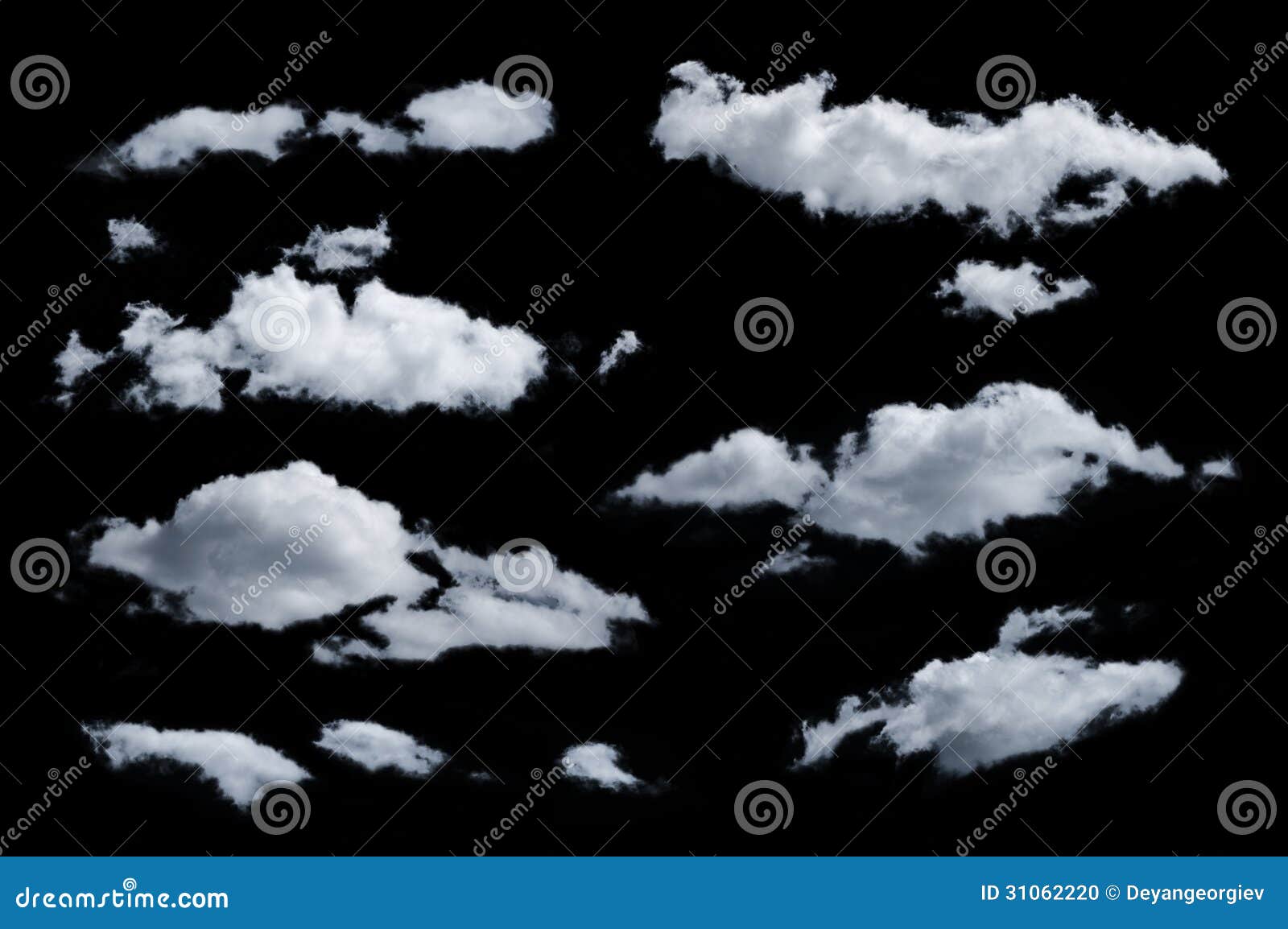 Isolated clouds stock photo. Image of clear, stratosphere - 31062220