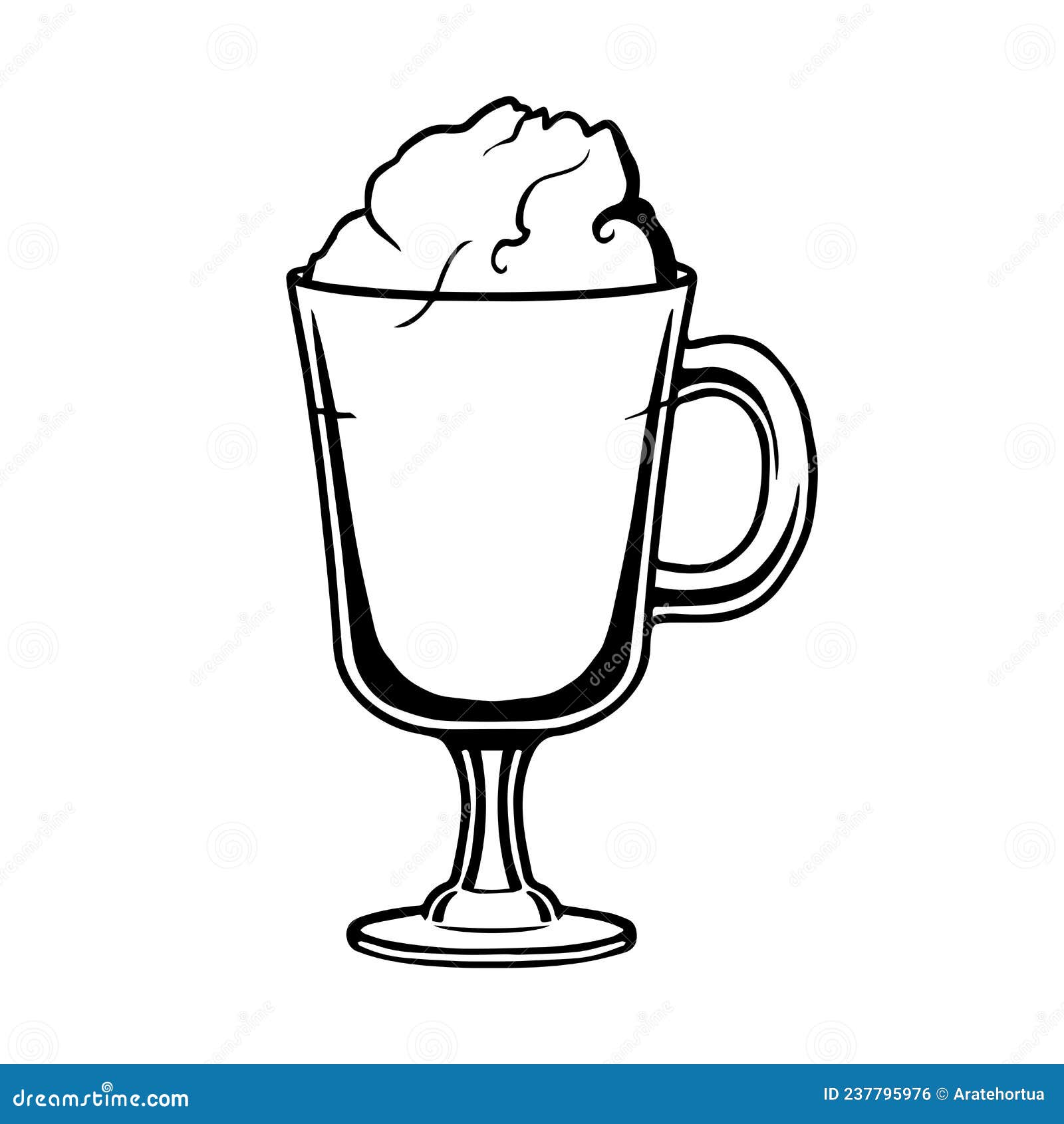 Isolated Coffee Cocktail Draw Illustration Vector Stock Vector ...