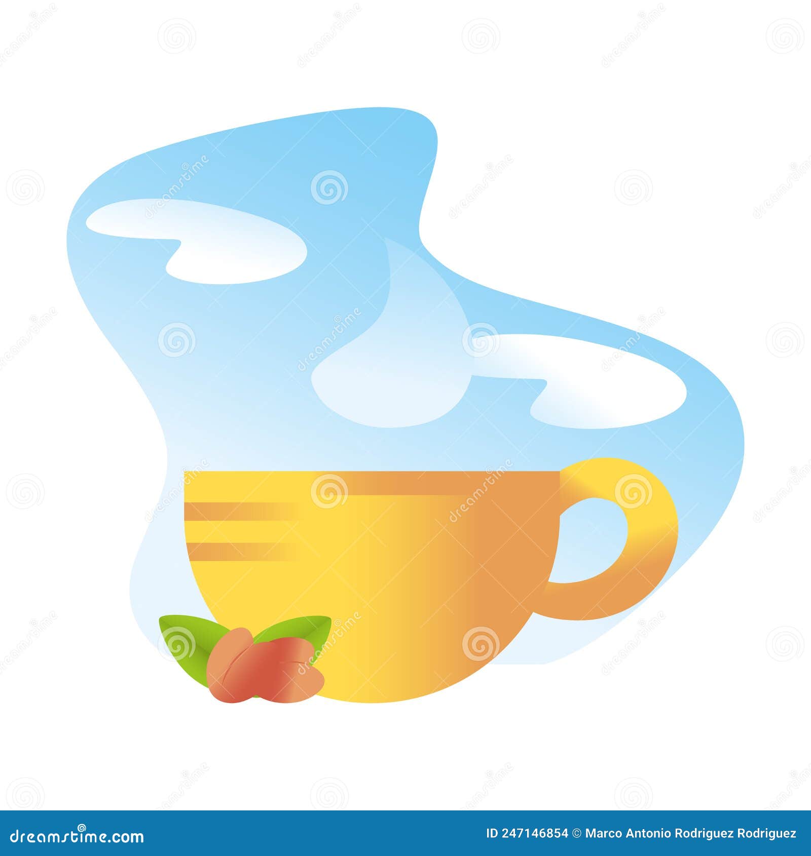 Isolated Coffee Cup Traditional Colombian Drink Vector Stock Vector ...