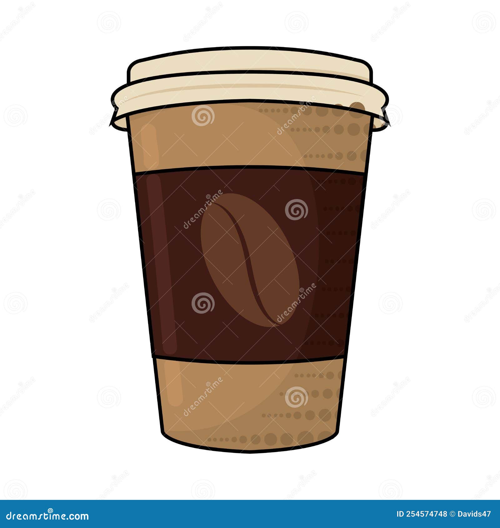 Isolated Coffee Fast Food Vector Illustration Stock Vector ...