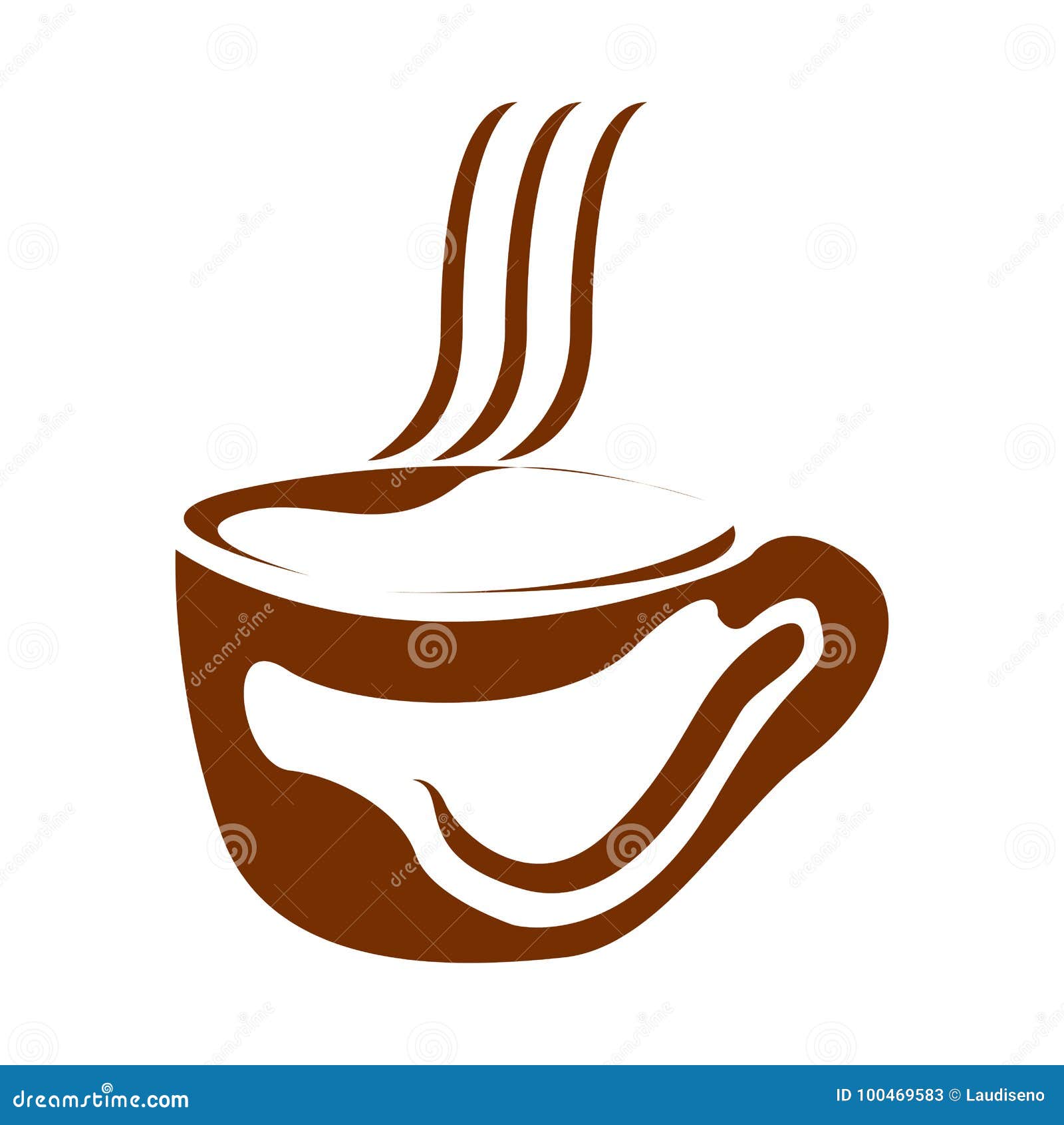 Isolated coffee mug logo stock illustration. Illustration of food ...