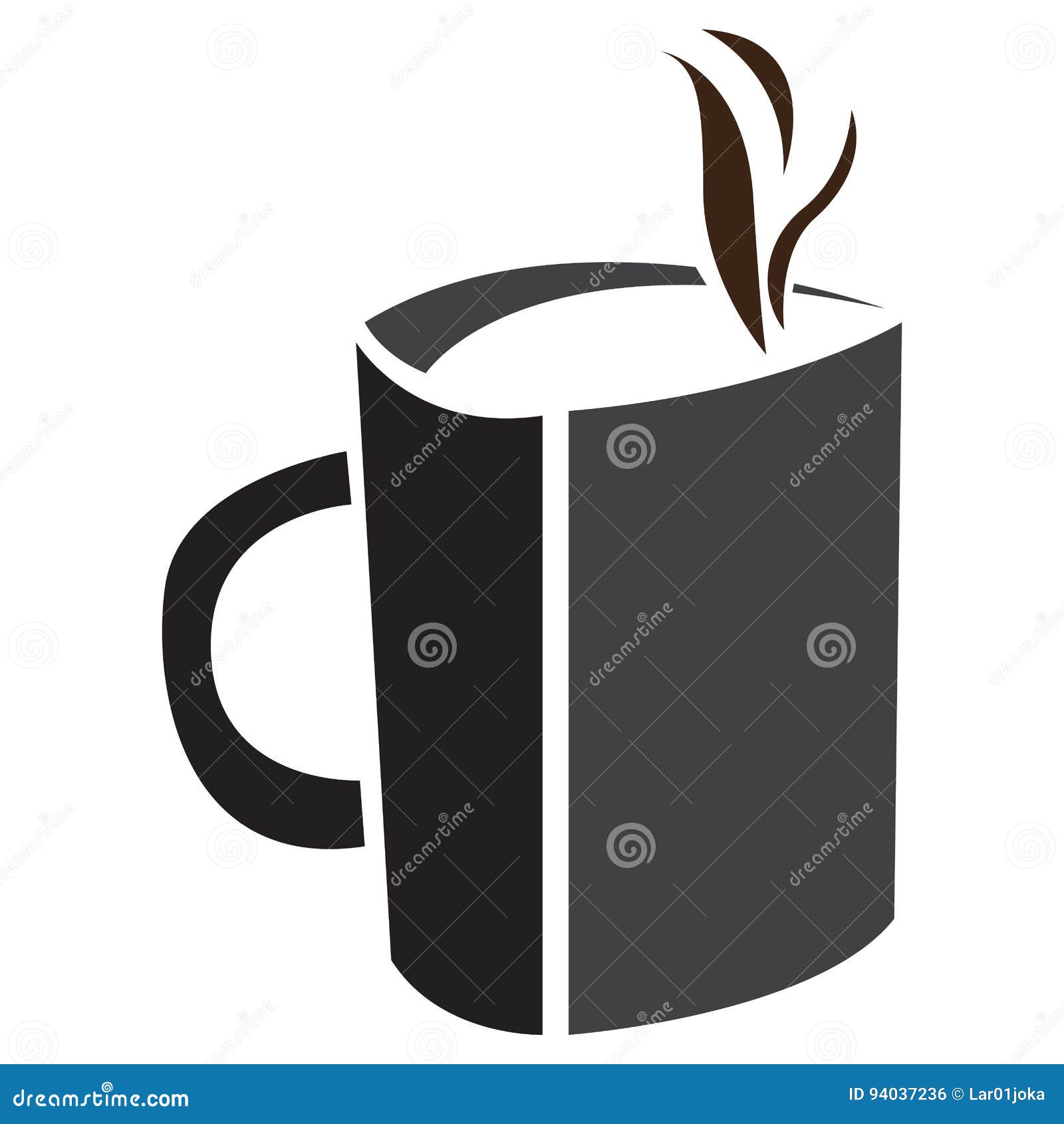 Isolated coffee mug logo stock vector. Illustration of beverage - 94037236