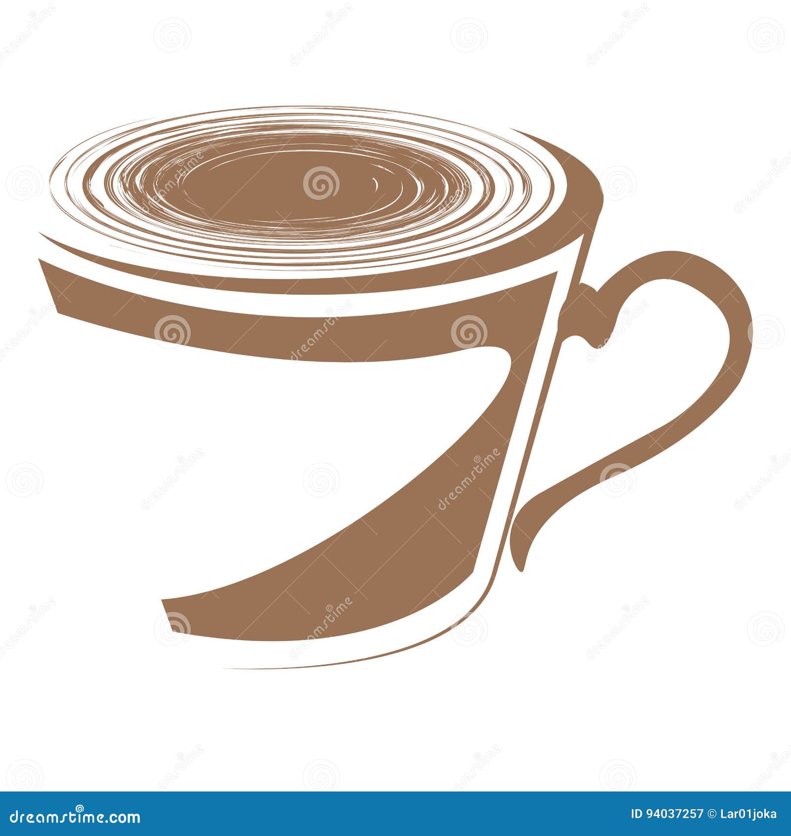 Isolated coffee mug logo stock vector. Illustration of espresso - 94037257