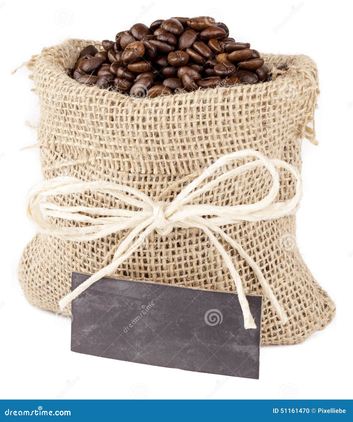 Isolated coffee sack stock photo. Image of food, cafe - 51161470