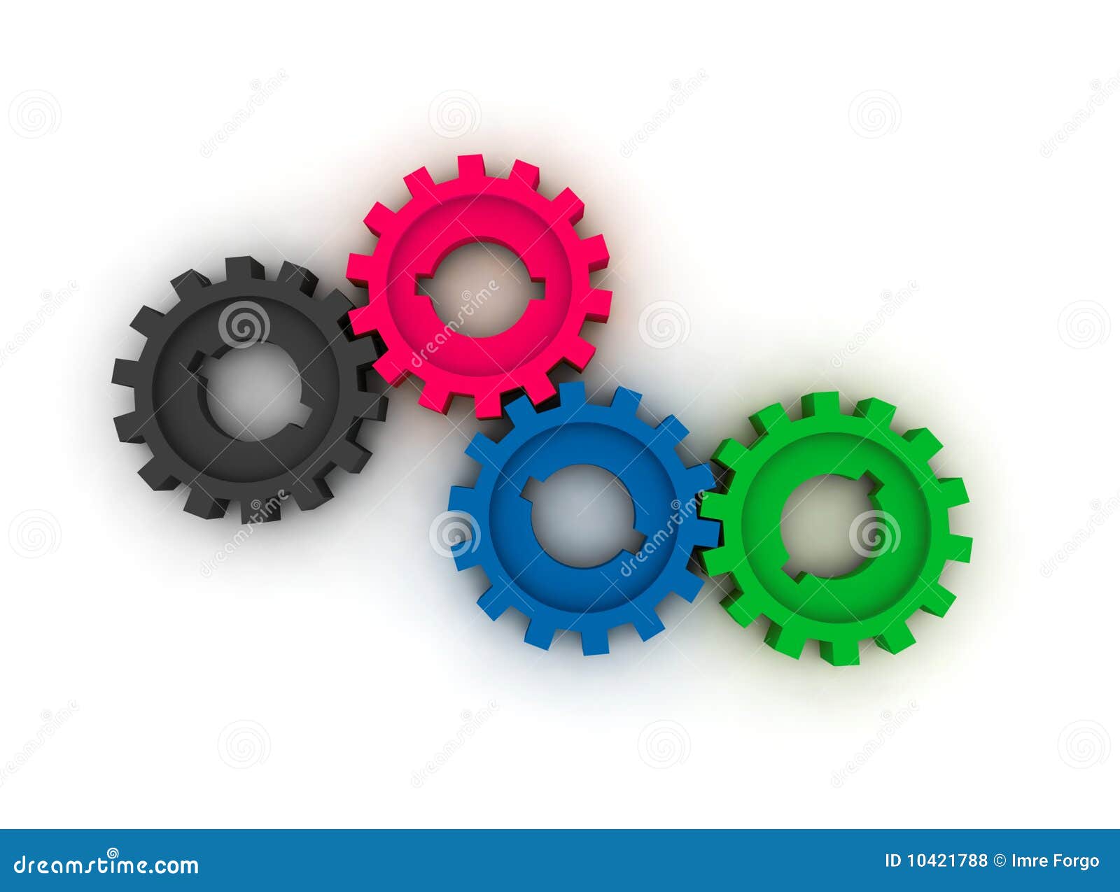 Isolated cogwheels stock illustration. Illustration of business - 10421788