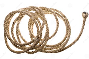 Isolated coiled rope stock image. Image of strand, coiled - 3083395