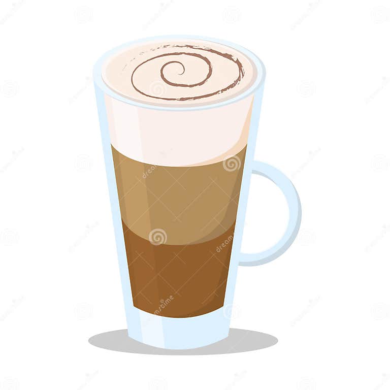 Isolated cold coffe cup stock vector. Illustration of dessert - 215874551