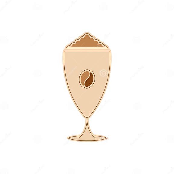 Isolated Cold Coffee Brew Icon Vector Stock Illustration - Illustration ...