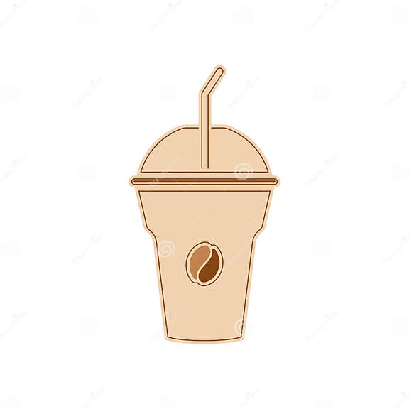 Isolated Cold Coffee Brew Icon Vector Stock Vector - Illustration of ...