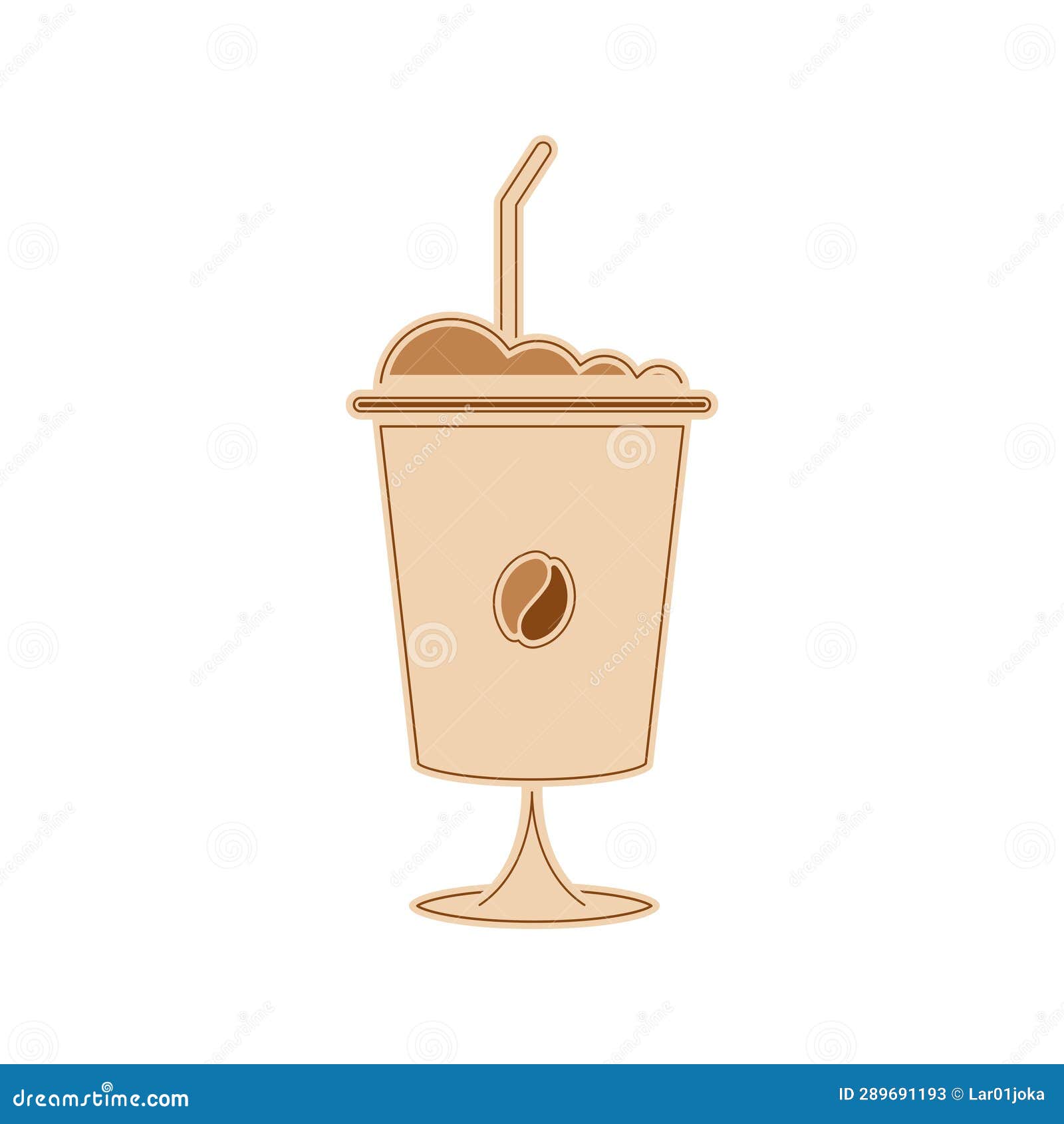 Isolated Cold Coffee Brew Icon Vector Stock Vector - Illustration of ...