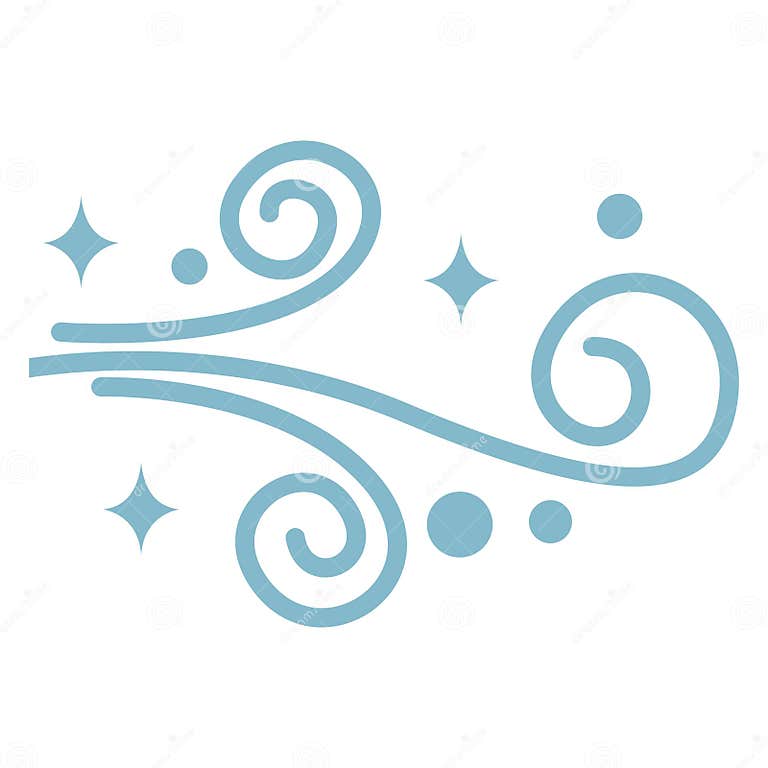 Isolated Cold Wind Icon Vector Stock Illustration - Illustration of ...