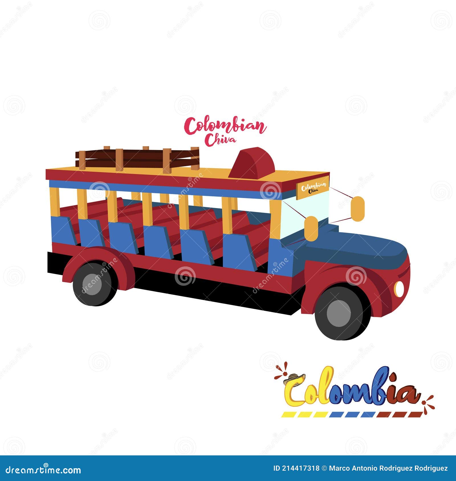 Colombian Bus Chiva Stock Illustrations – 6 Colombian Bus Chiva Stock ...