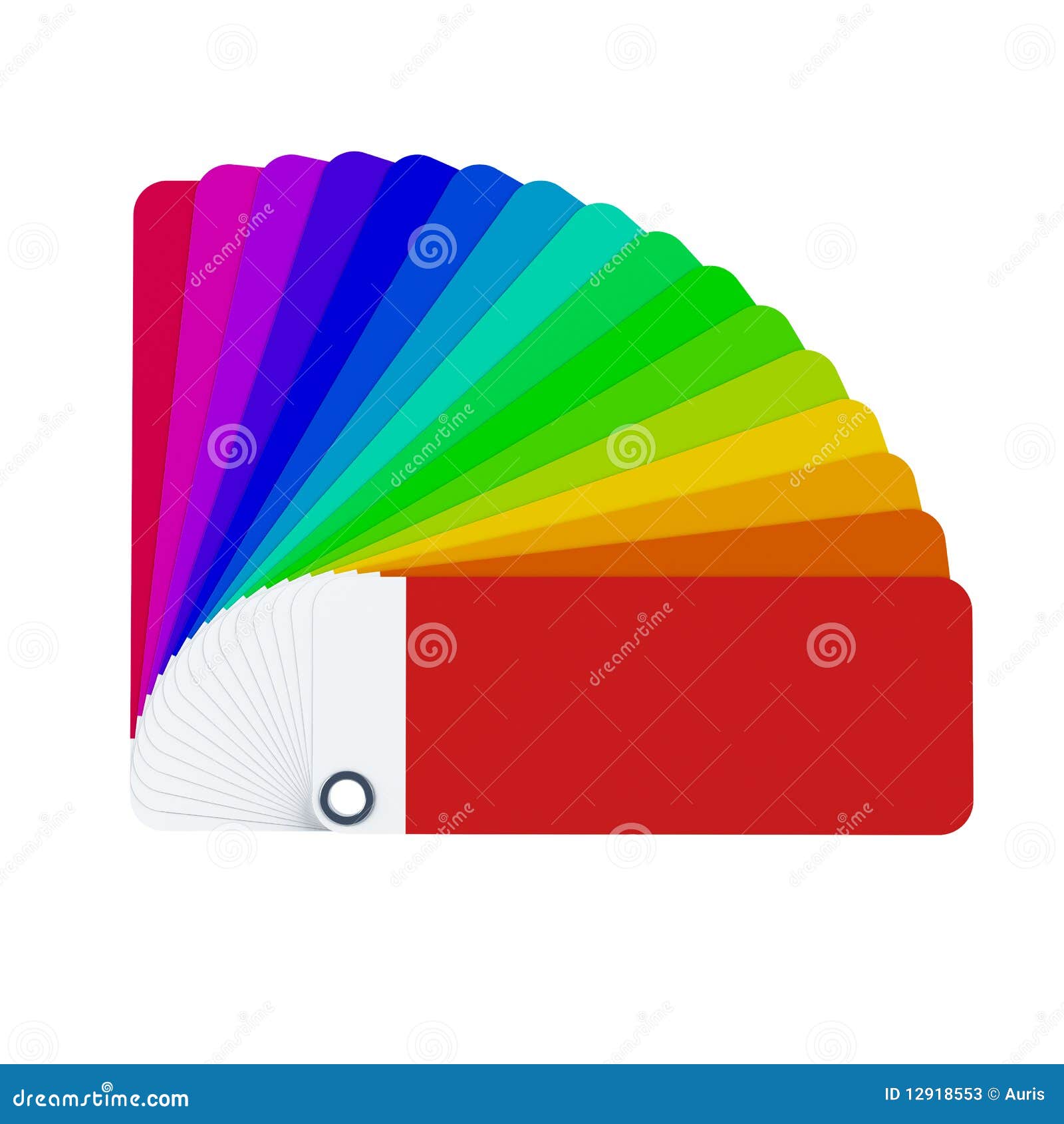 Isolated color card stock illustration. Illustration of rainbow - 12918553