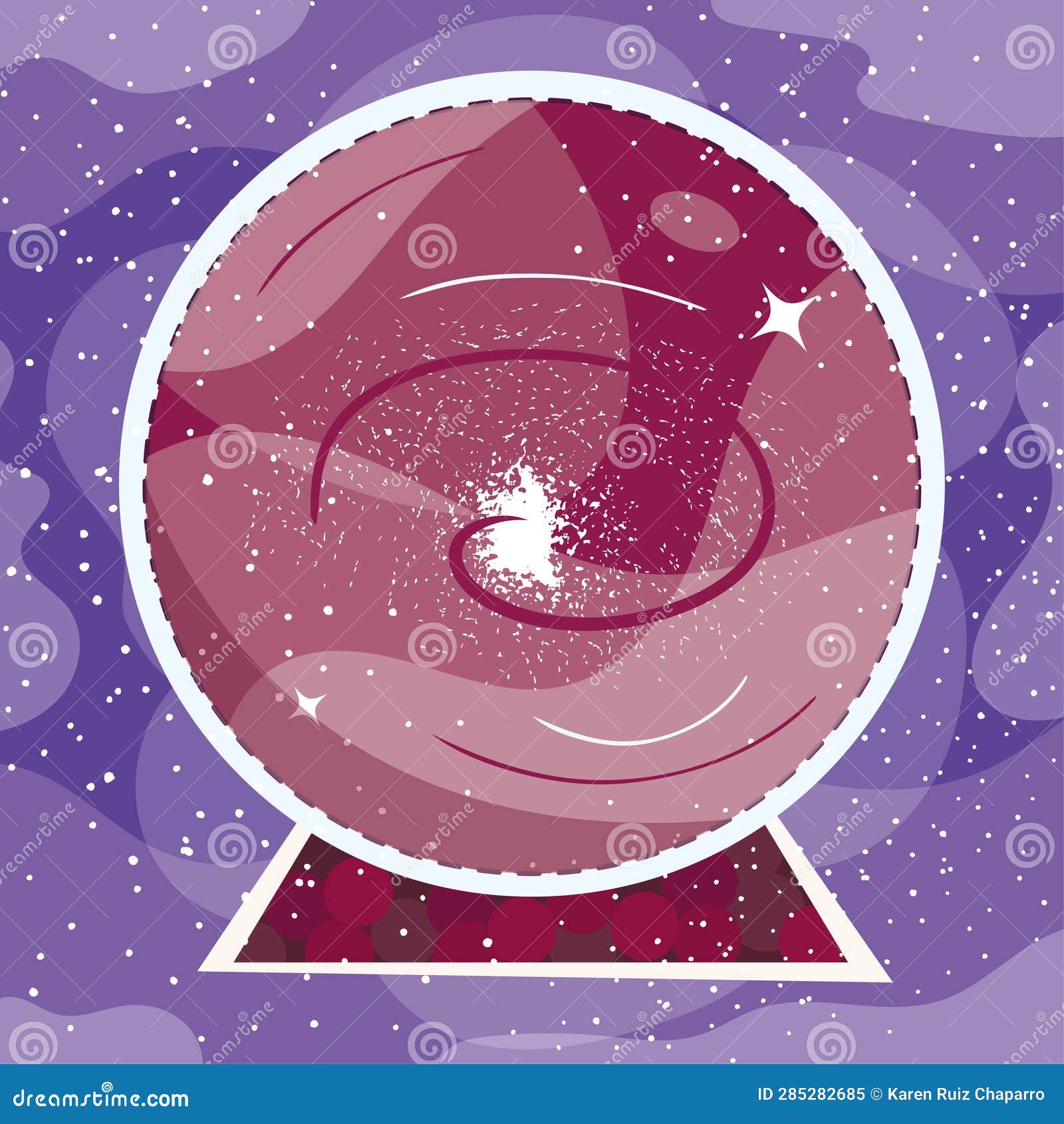 Isolated Colored Abstract Crystal Ball Vector Stock Vector ...