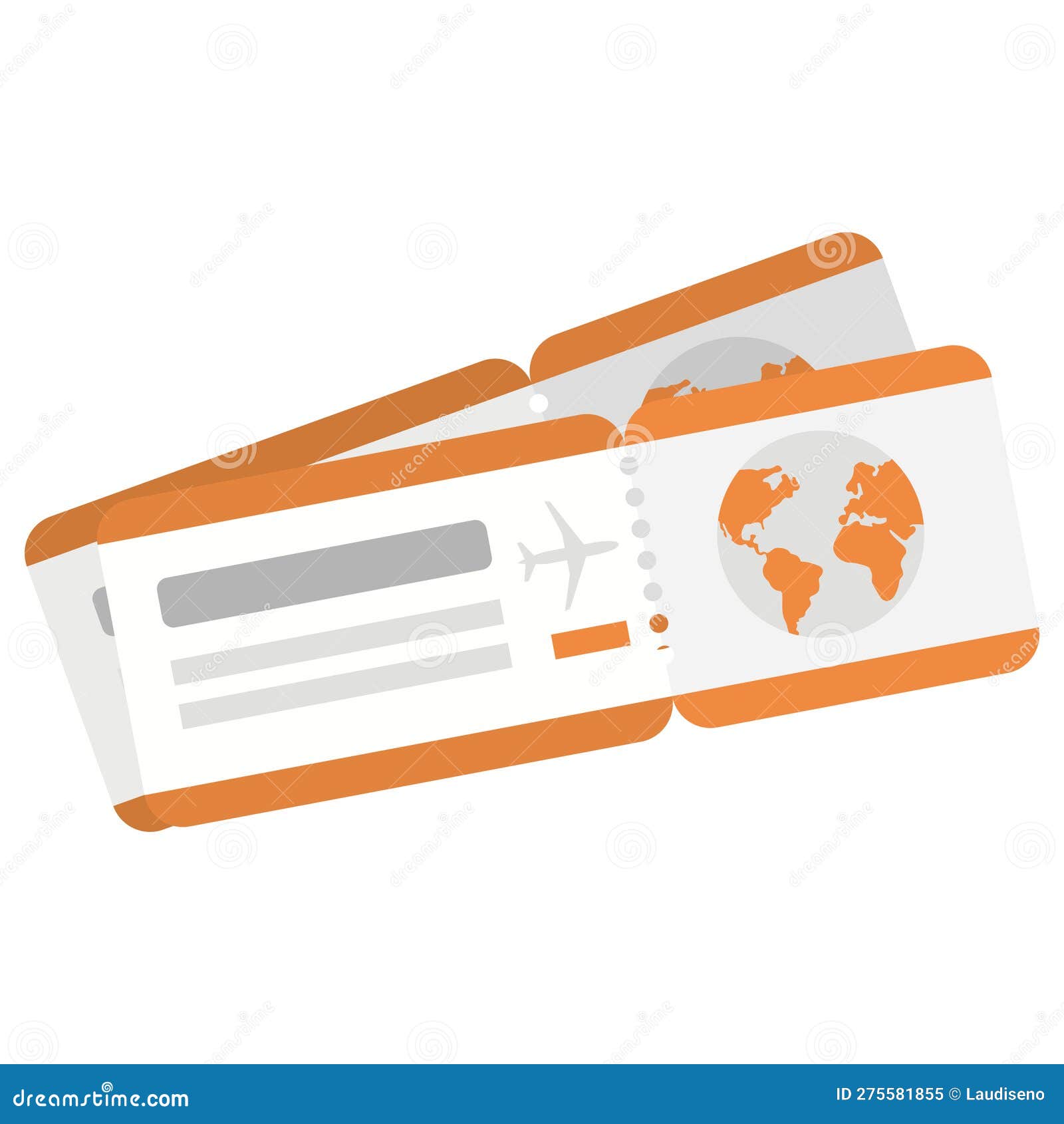 Isolated Colored Airplane Ticket Icon Vector Stock Vector ...