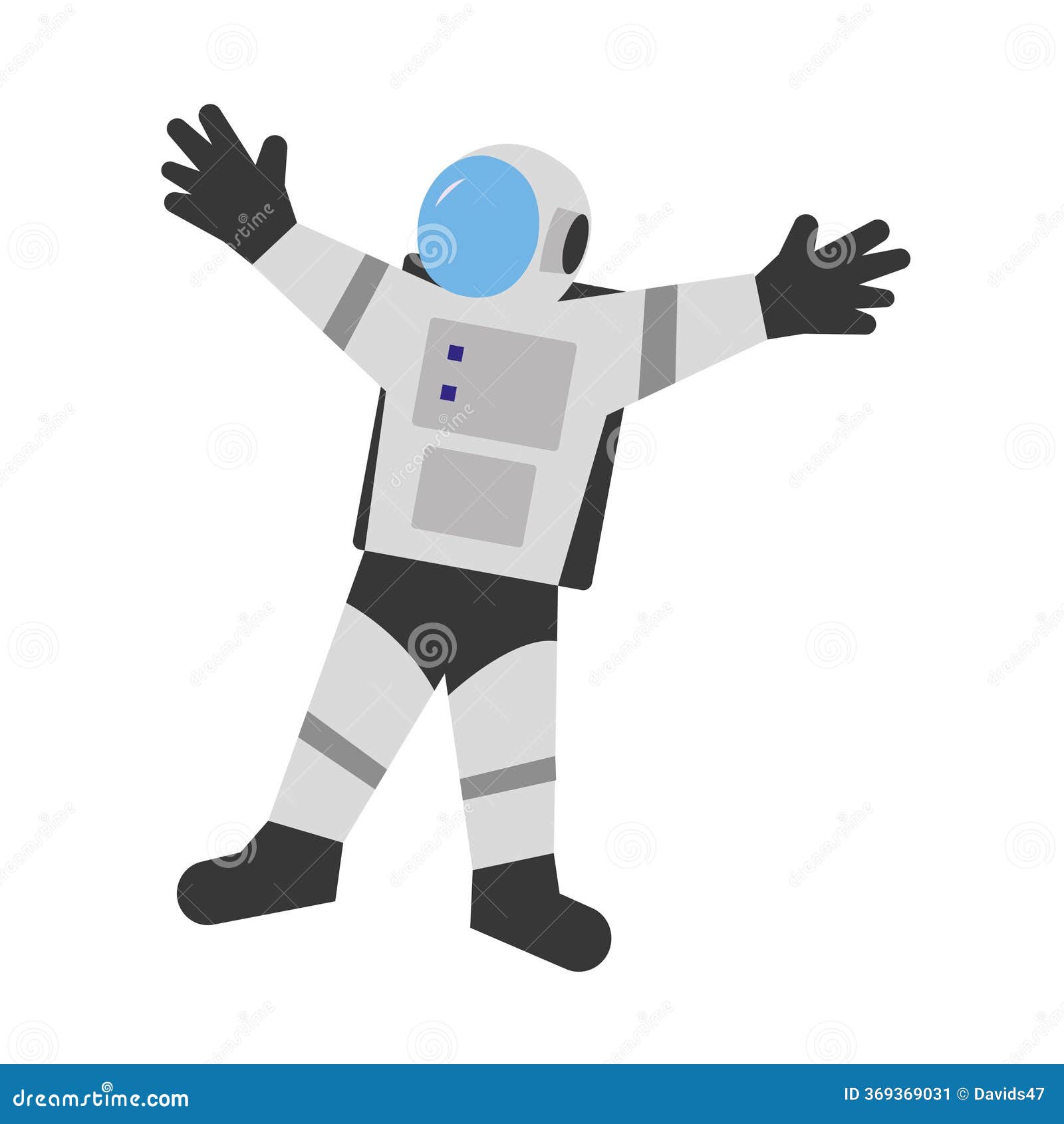Astronaut Character For Kids Coloring Cartoon Vector | CartoonDealer ...