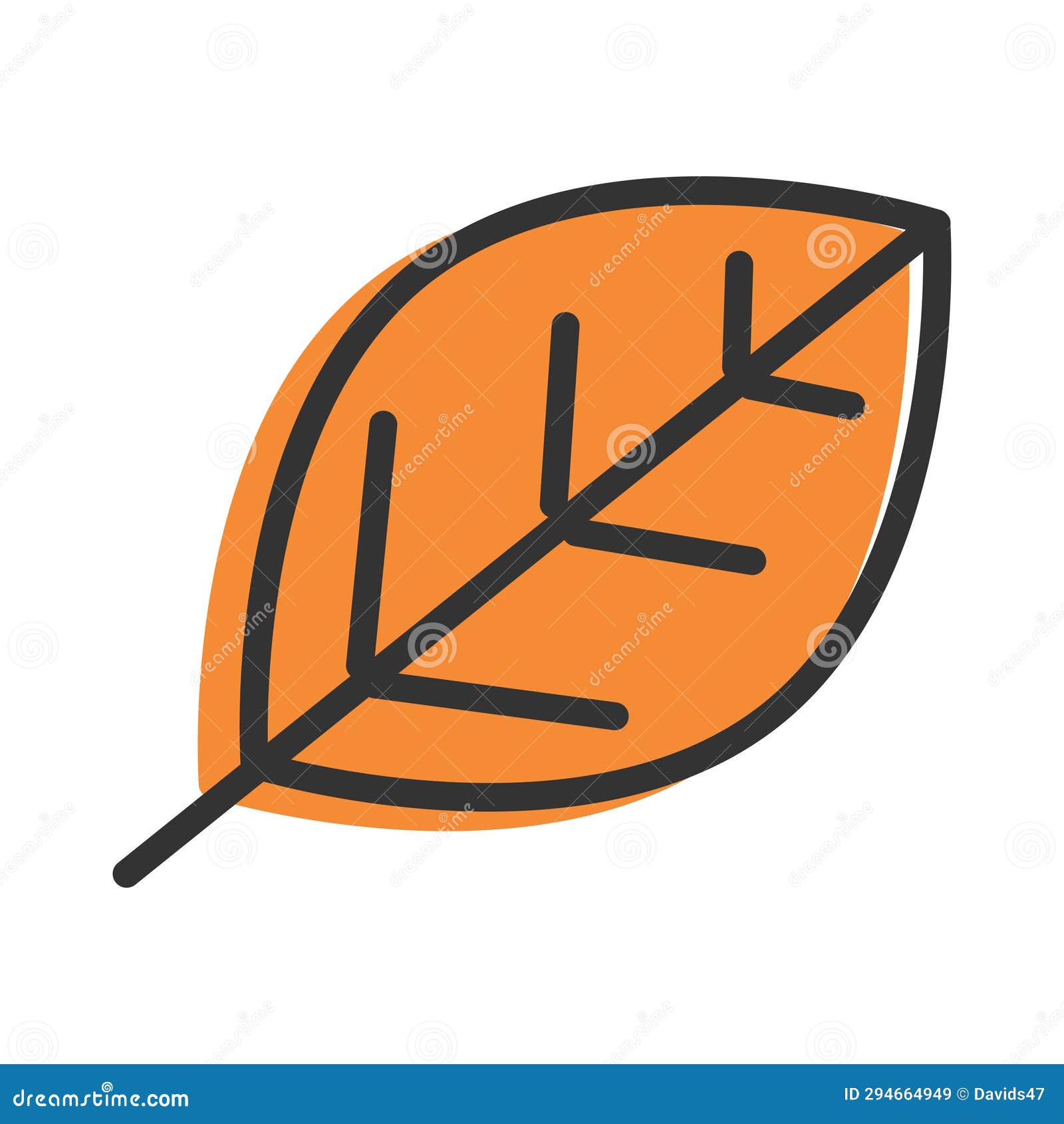 Isolated Colored Autumn Leaf Icon Flat Style Vector Stock Vector ...