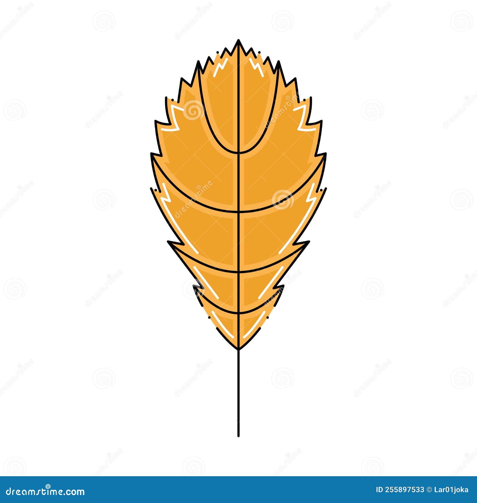 Isolated Colored Autumn Leaf Icon Vector Stock Vector - Illustration of ...