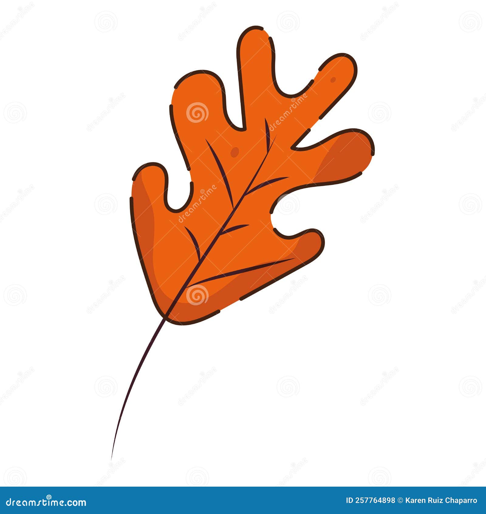 Isolated Colored Autumn Leaf Icon Vector Stock Vector - Illustration of ...