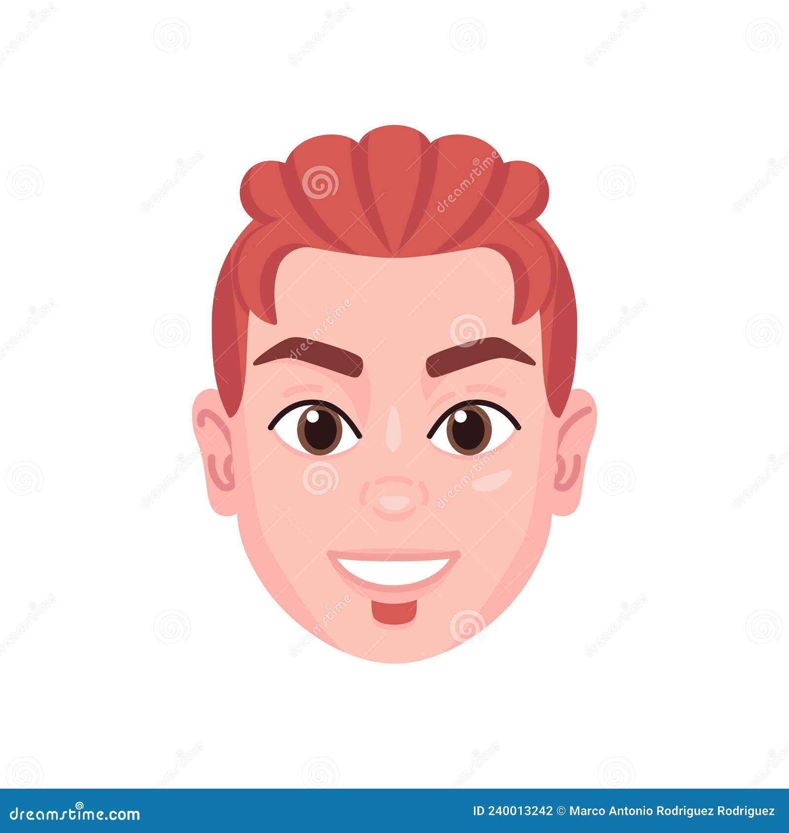 Isolated Colored Avatar of a Man Stock Vector - Illustration of avatar ...