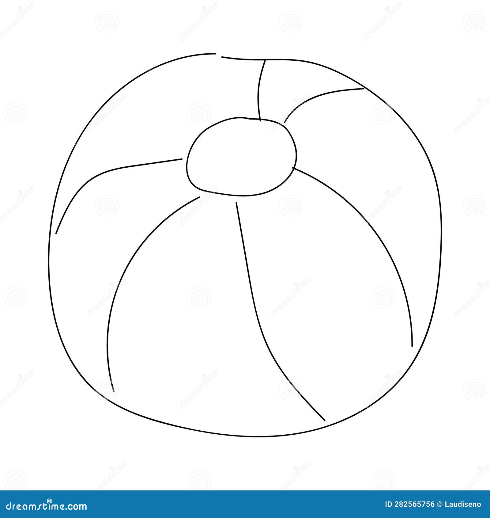 Isolated Colored Beach Ball Kid Sketch Vector Stock Vector ...