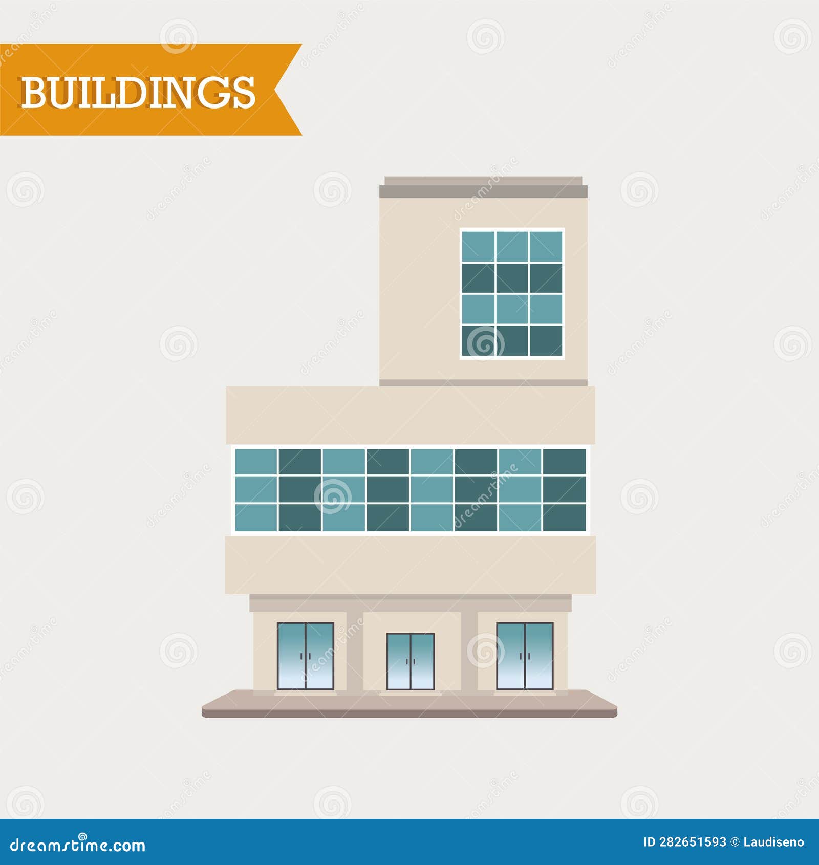 Isolated Colored Building Icon Image Vector Stock Vector - Illustration ...