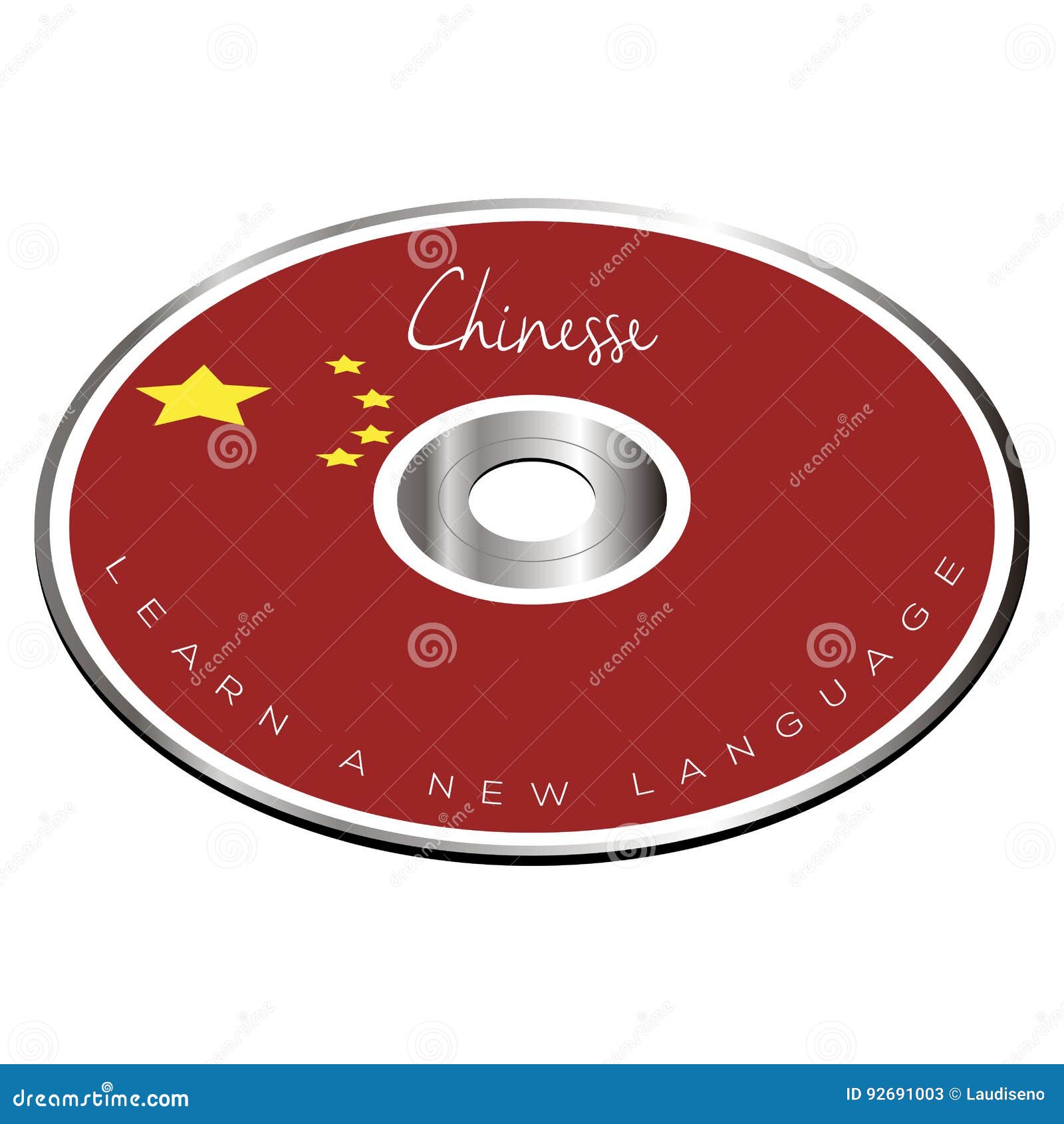 Isolated colored cd stock vector. Illustration of chinese - 92691003