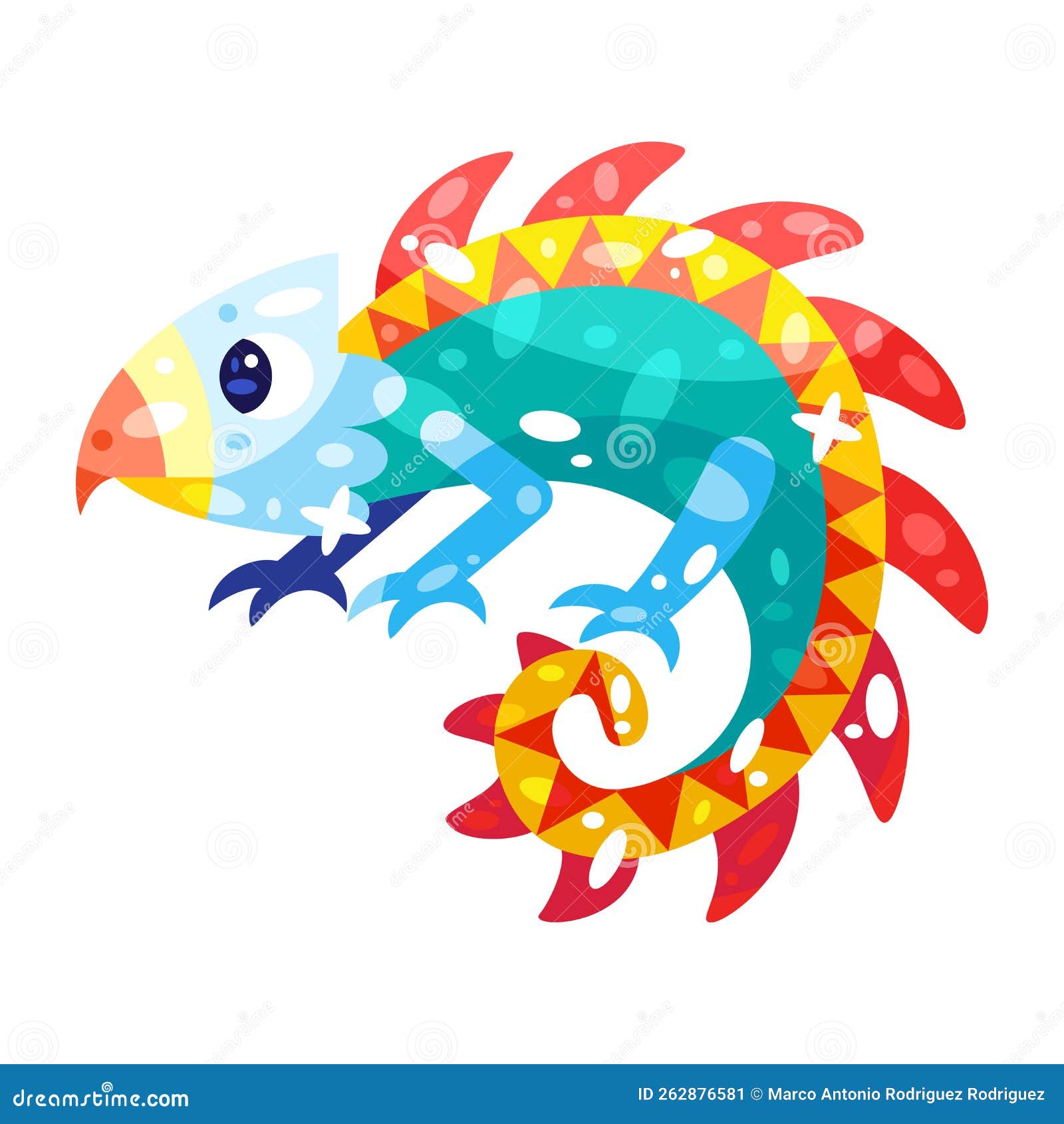 Isolated Chameleon Draw Animated Animals Vector Illustration | CartoonDealer.com #243795439