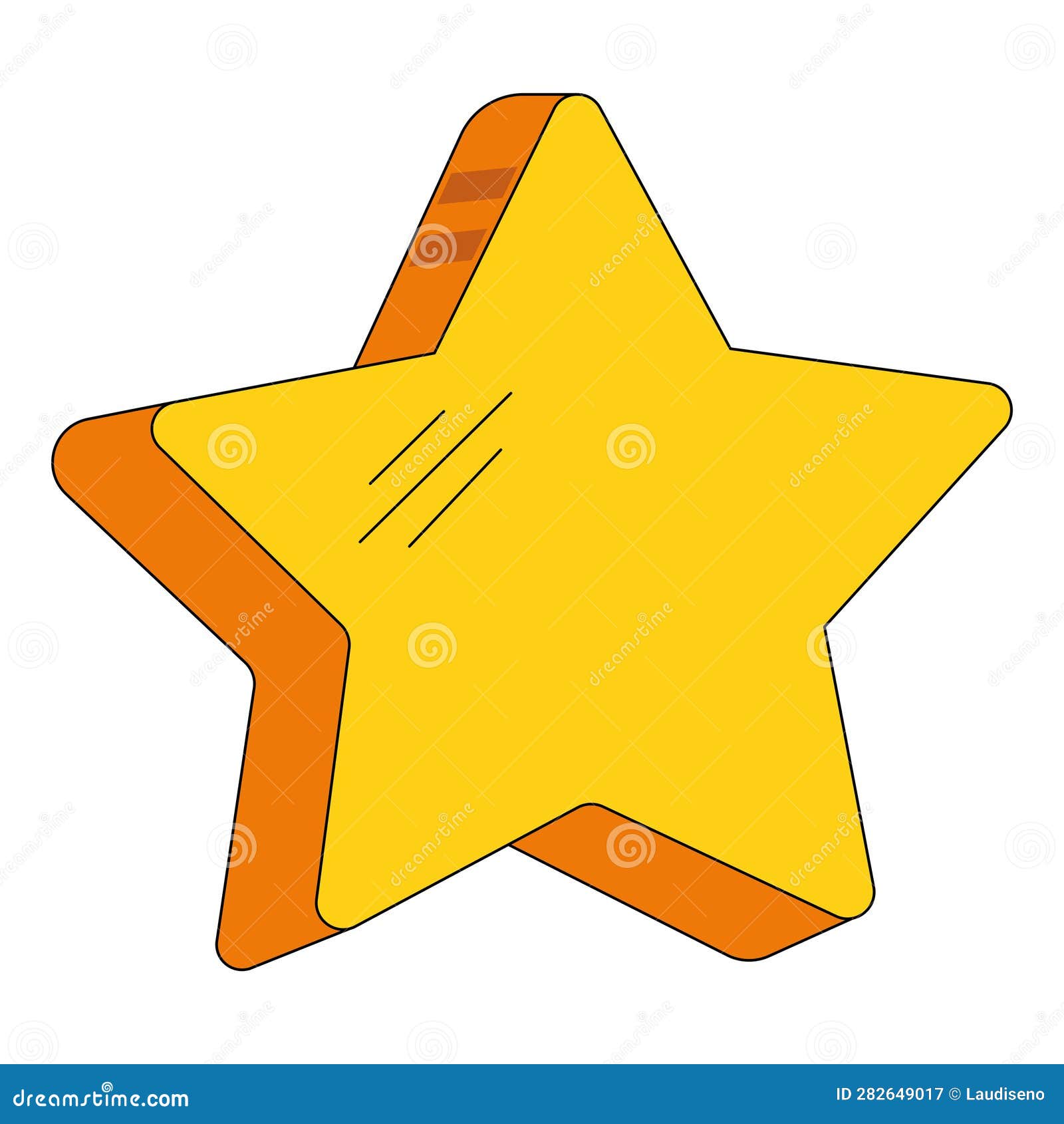 Isolated Colored Comic Star Shape Icon Vector Stock Vector ...