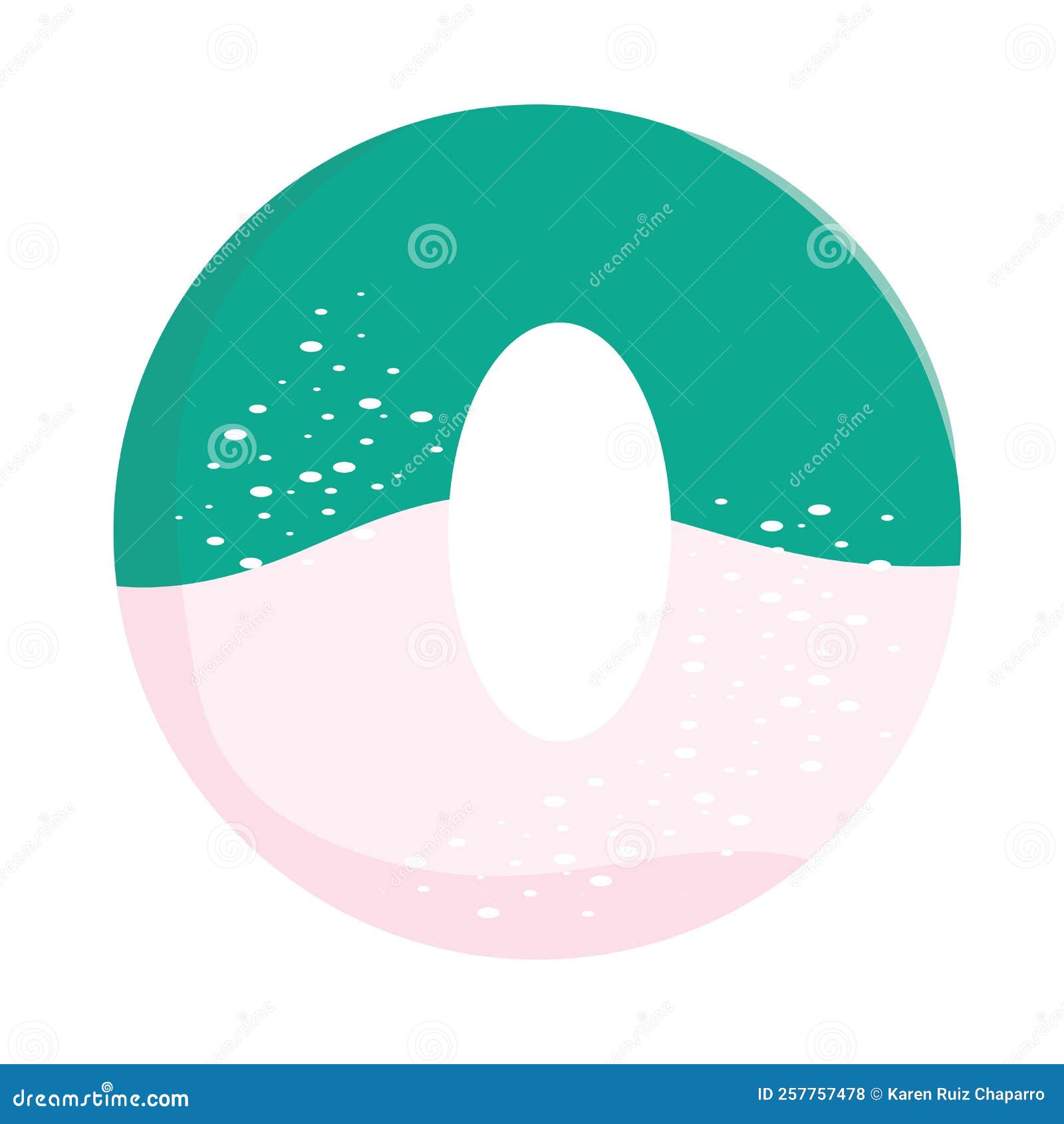 Isolated Colored Donut Shape Candy Icon Vector Stock Illustration ...