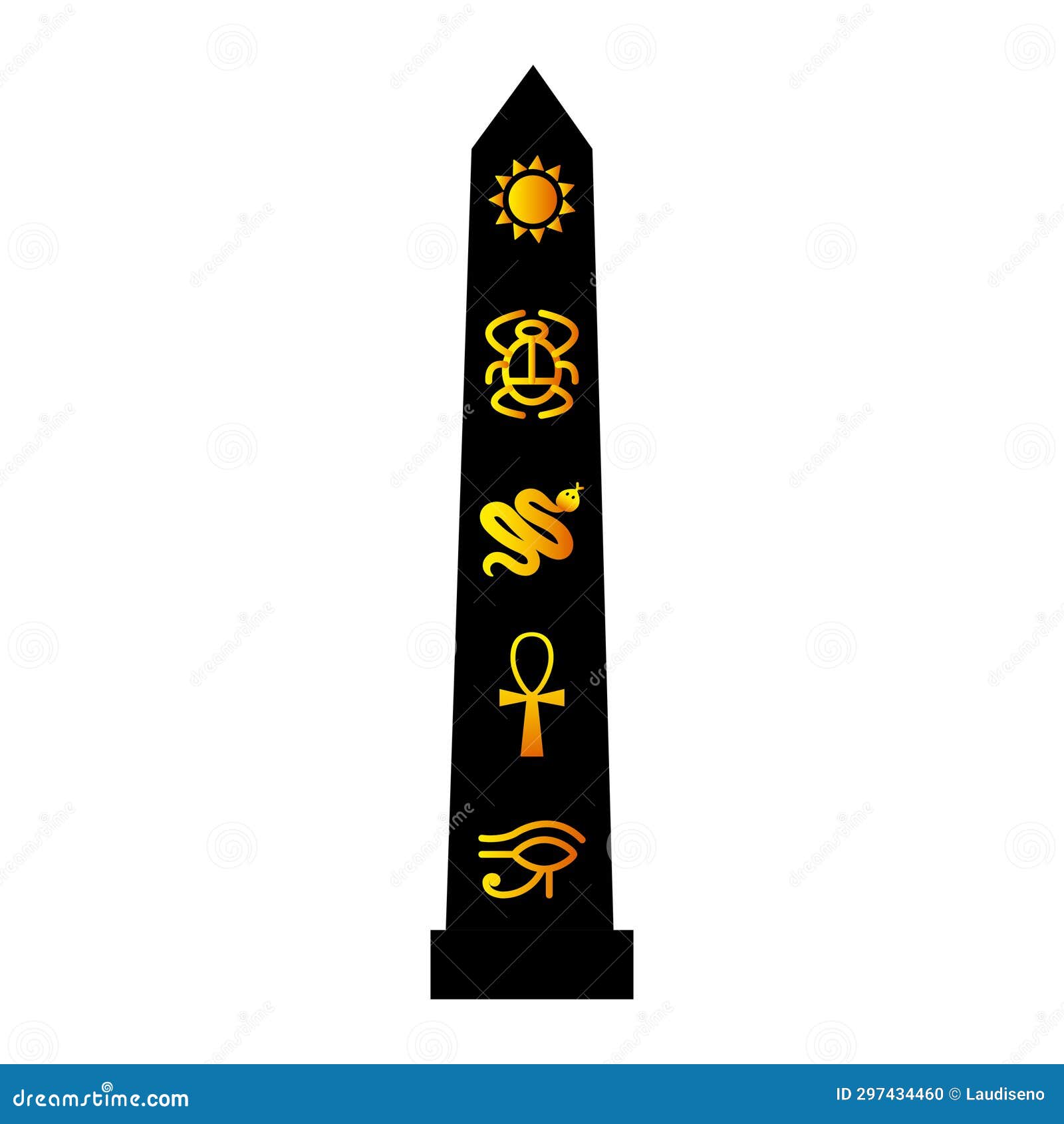 Isolated Colored Egypt Obelisk Icon Vector Stock Vector - Illustration ...