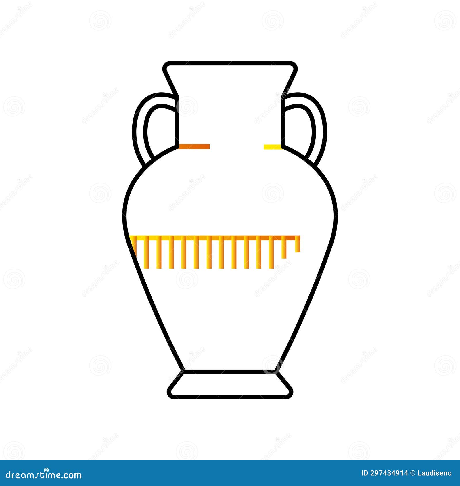 Isolated Colored Egypt Pottery Icon Vector Stock Vector - Illustration ...
