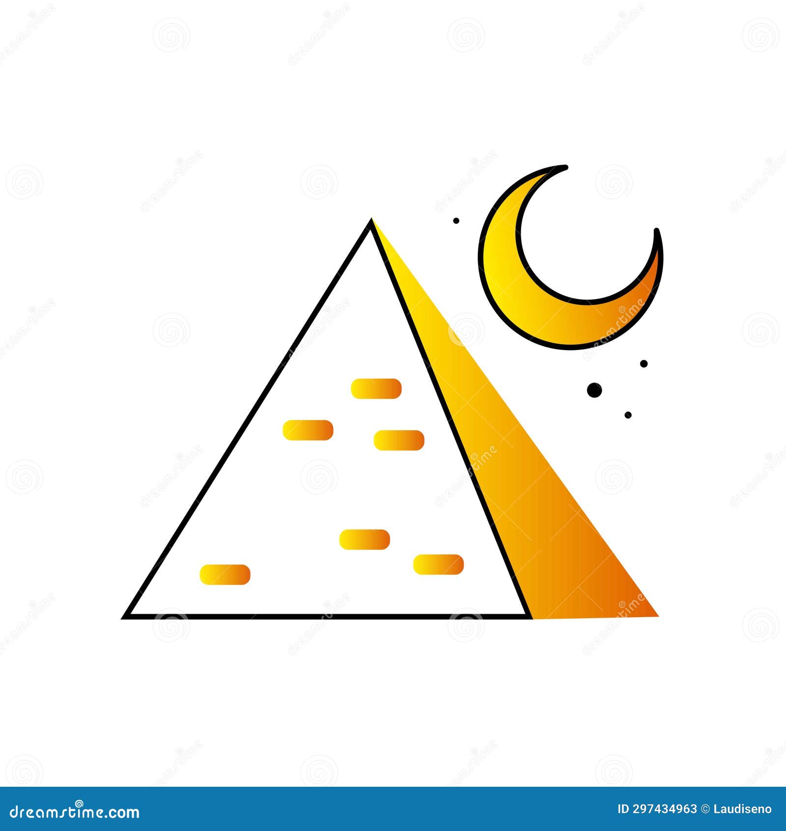 Isolated Colored Egypt Pyramid Icon Vector Stock Vector - Illustration ...