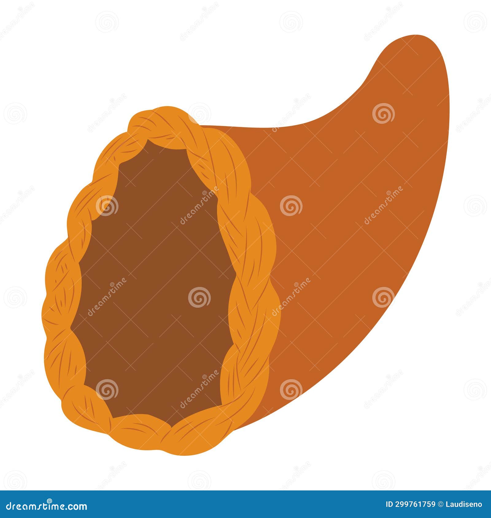 Isolated Colored Empty Cornucopia Icon Vector Stock Illustration ...
