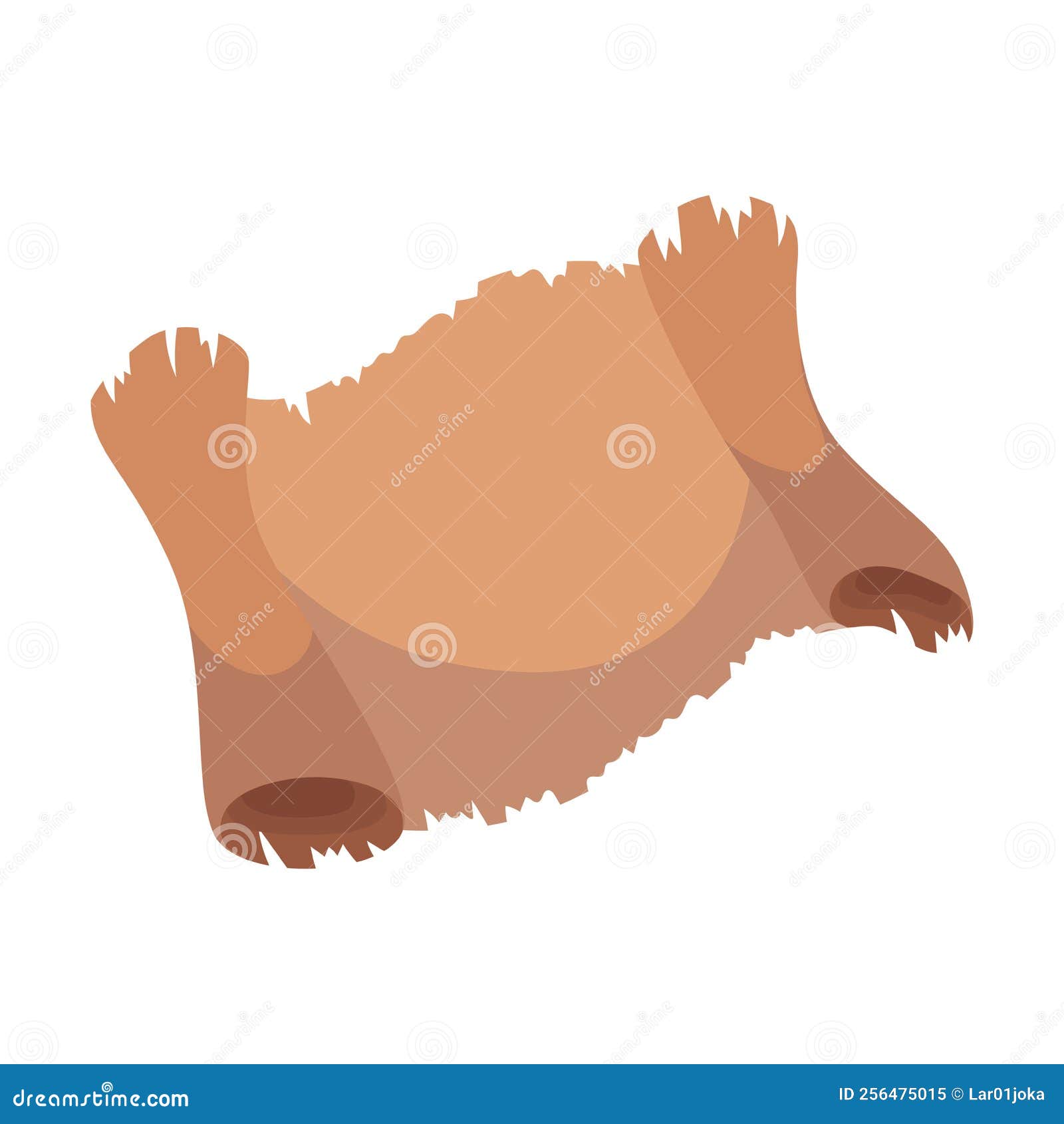 Isolated Colored Empty Medieval Parchment Icon Flat Design Vector Stock ...