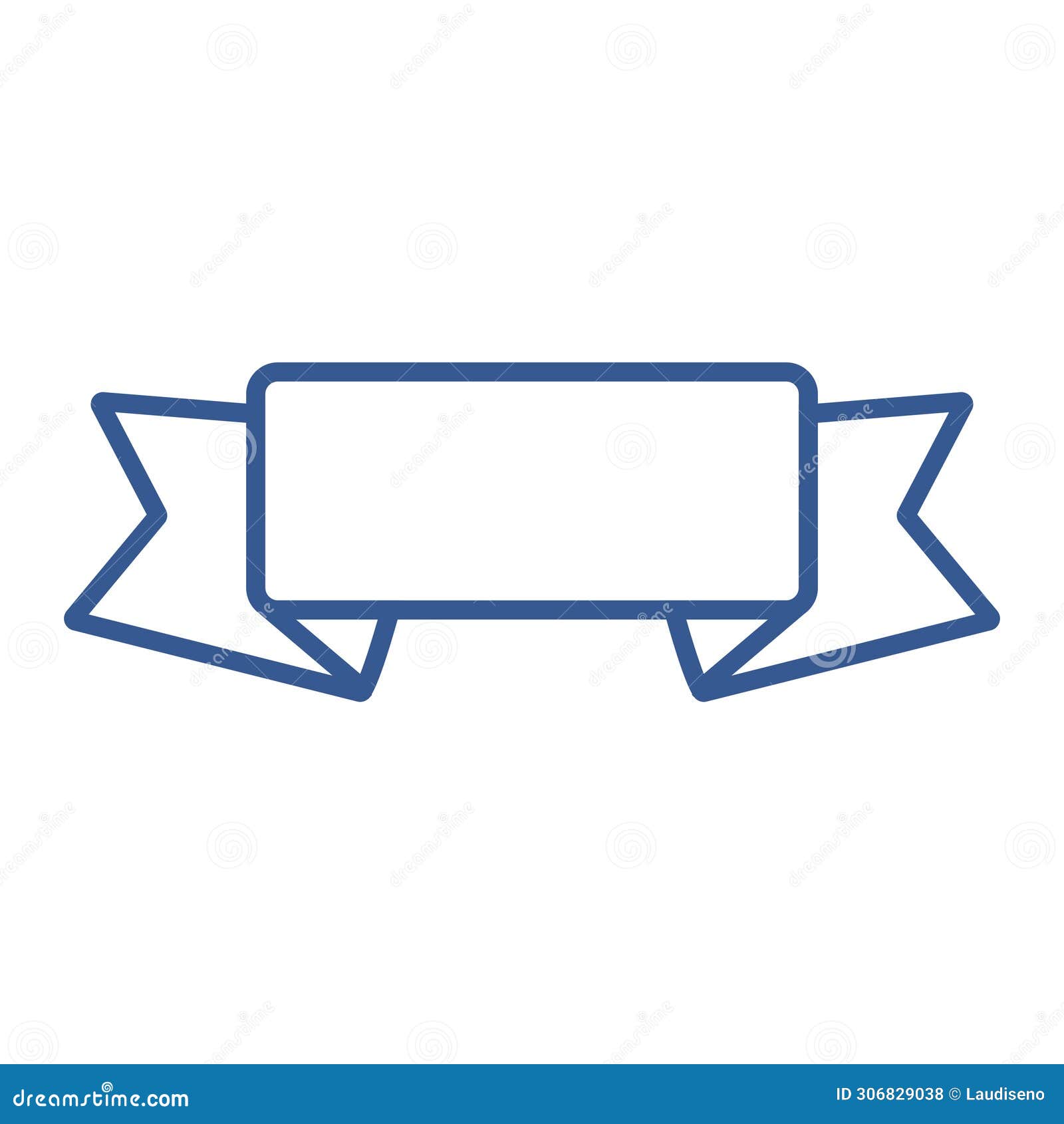 Isolated Colored Empty Ribbon Image Vector Stock Vector - Illustration ...