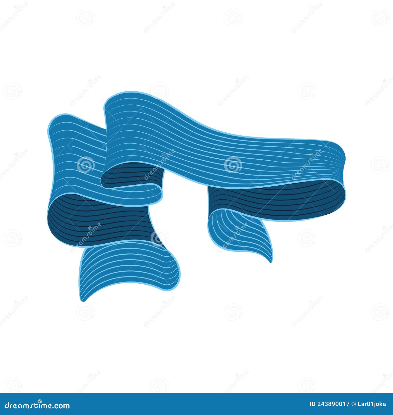 Isolated Colored Empty Ribbon Image Vector Stock Vector - Illustration ...