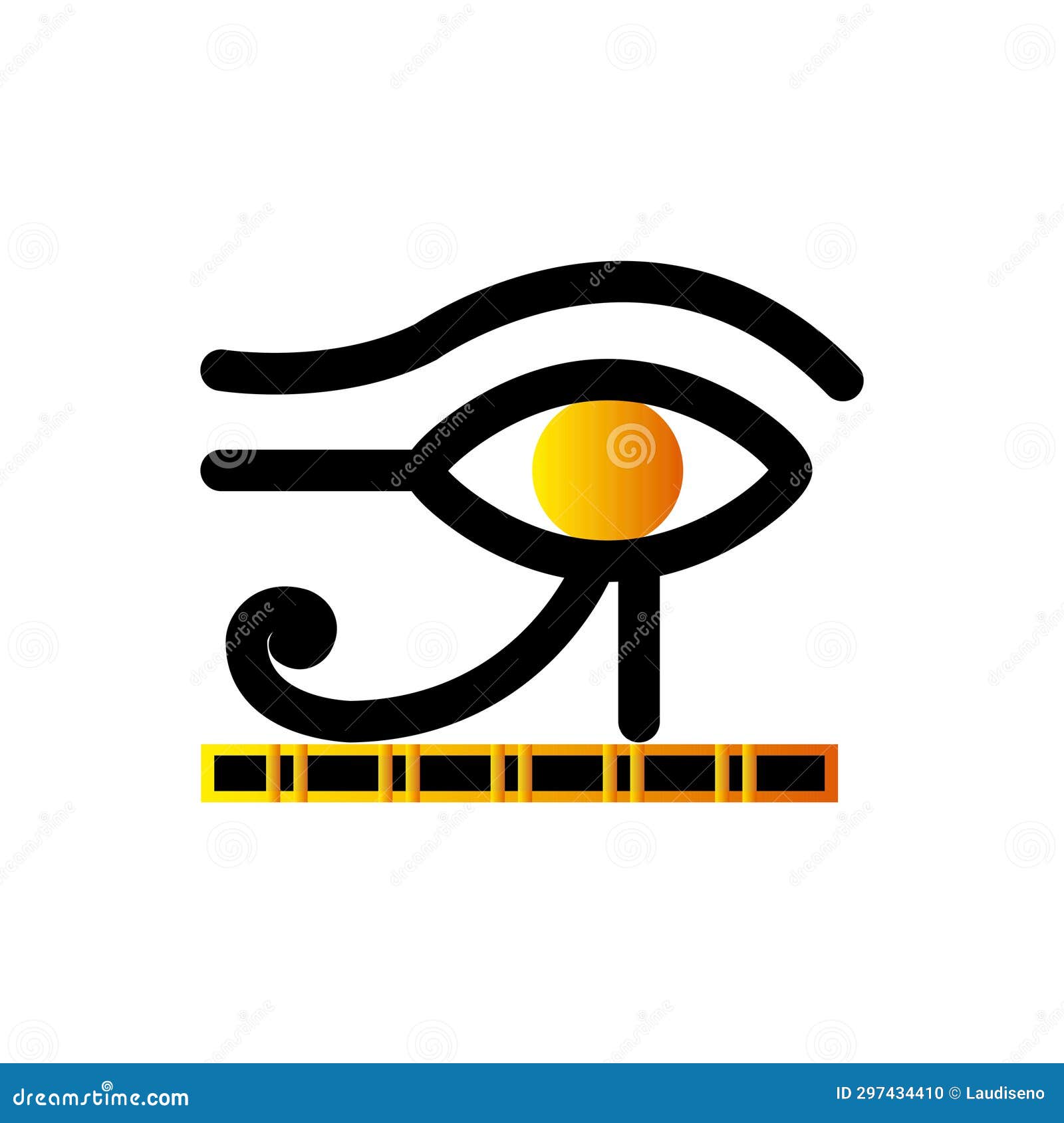 Isolated Colored Eye Egyptian Symbol Egypt Vector Stock Vector ...