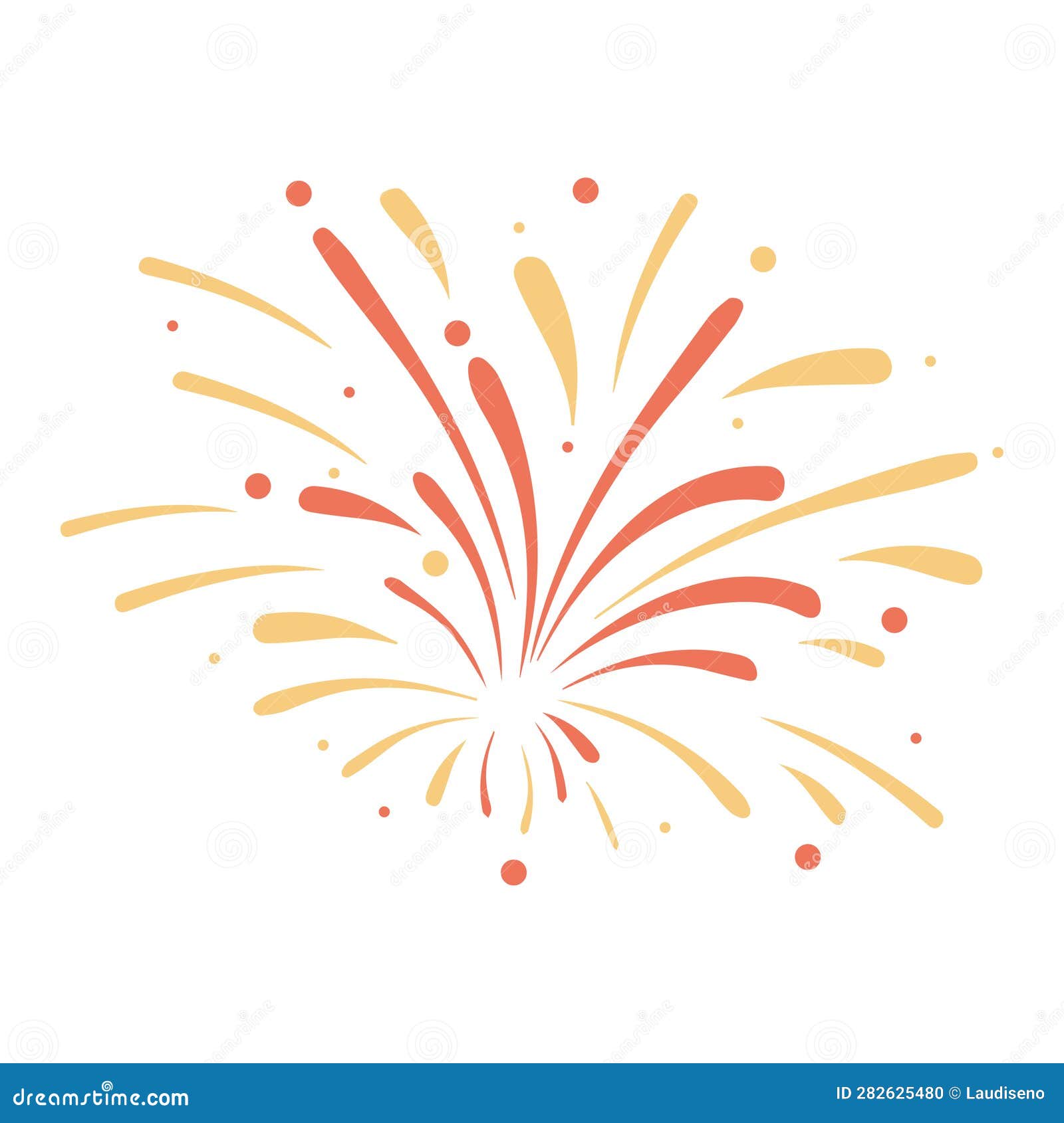 Isolated Colored Firework Effect Image Vector Stock Illustration ...